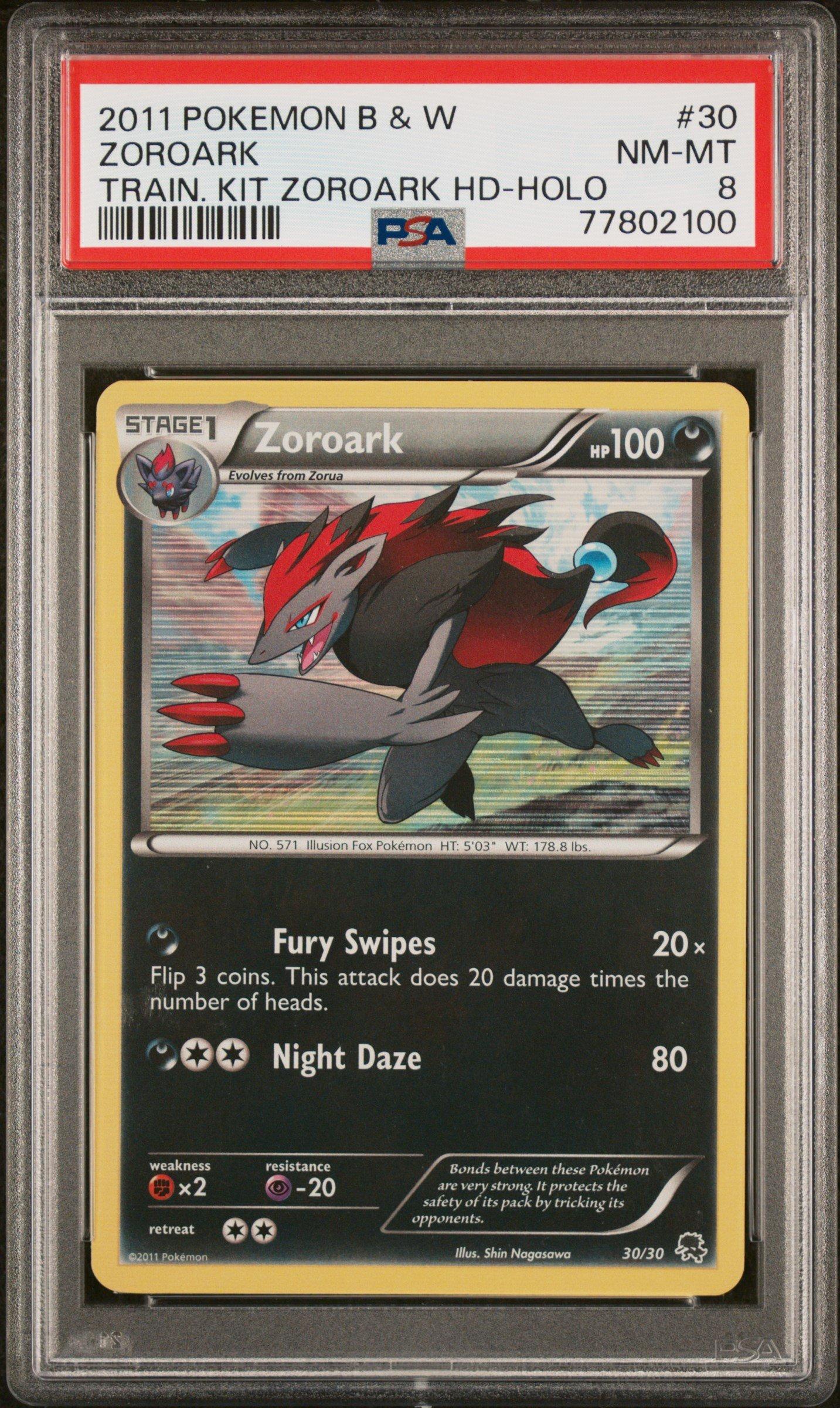 2011 Pokemon Black & White Trainer Kit Zoroark Half Deck 30 Zoroark ...