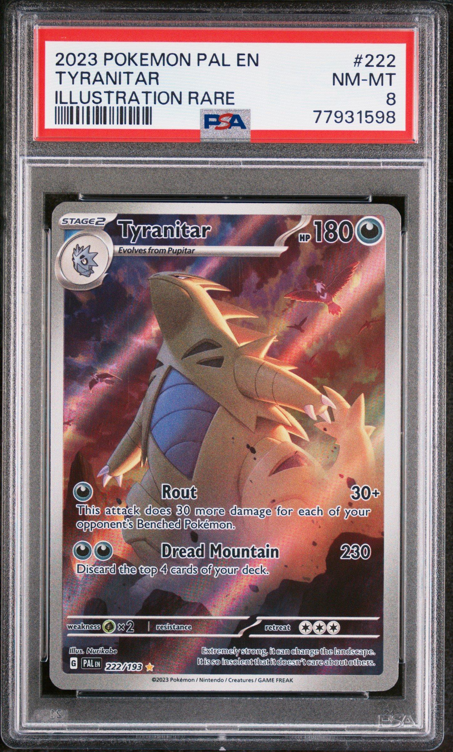 2023 Pokemon Pal En-paldea Evolved 222 Tyranitar PSA 8 | GameStop