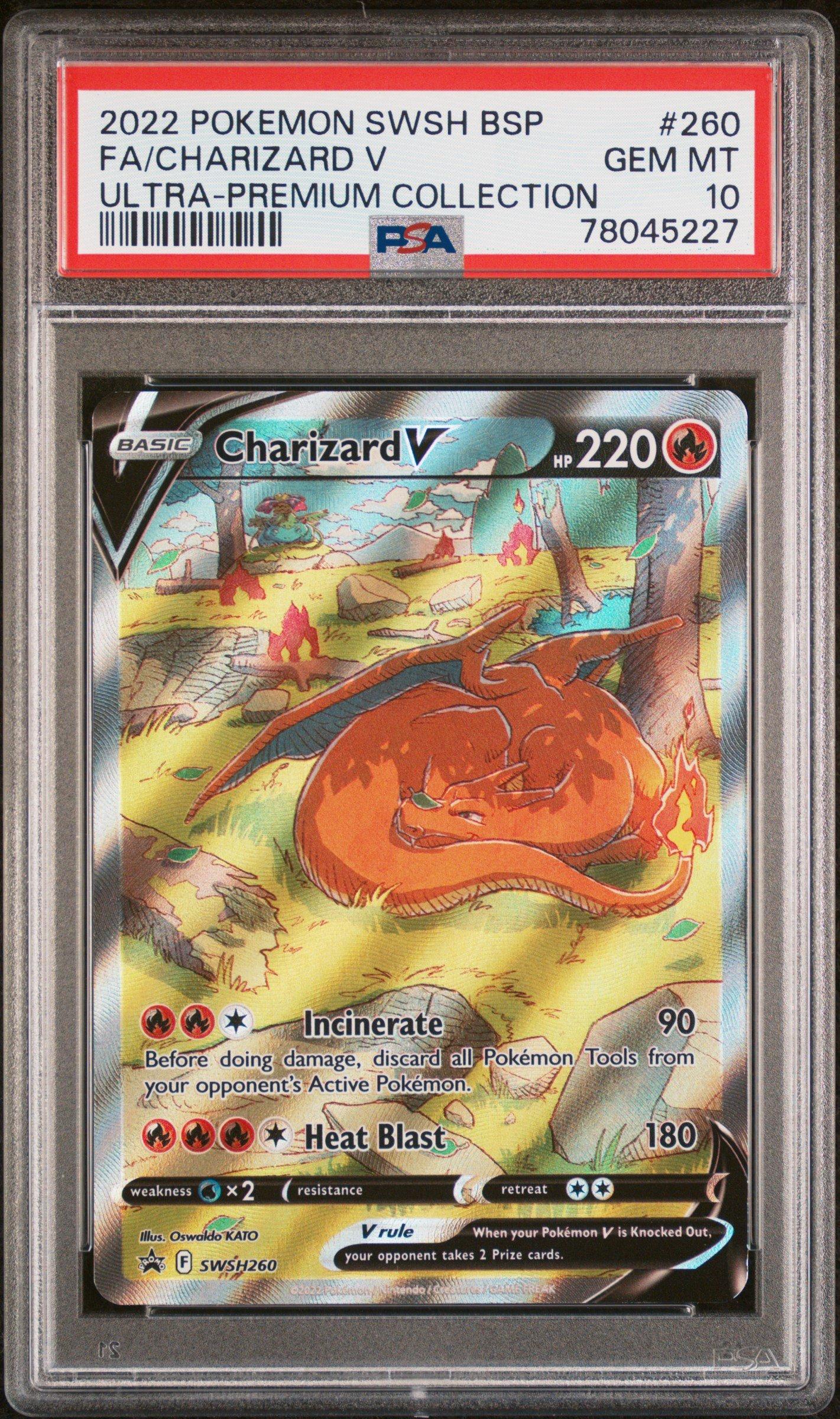 2022 Pokemon Swsh Black Star Promo 260 Full Art/charizard V Sword ...