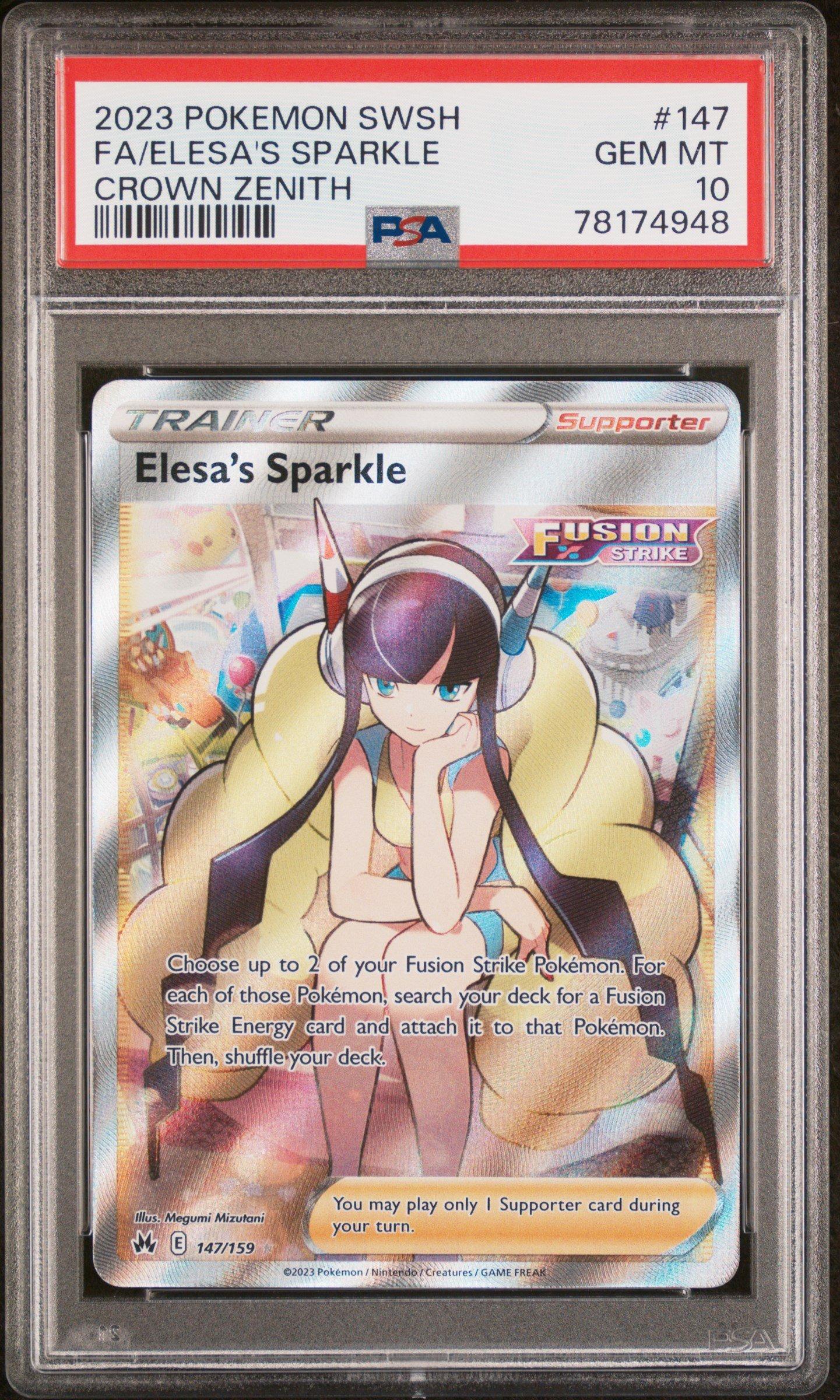 2023 Pokemon Sword And Shield Crown Zenith 147 Full Art/elesa's Sparkle ...