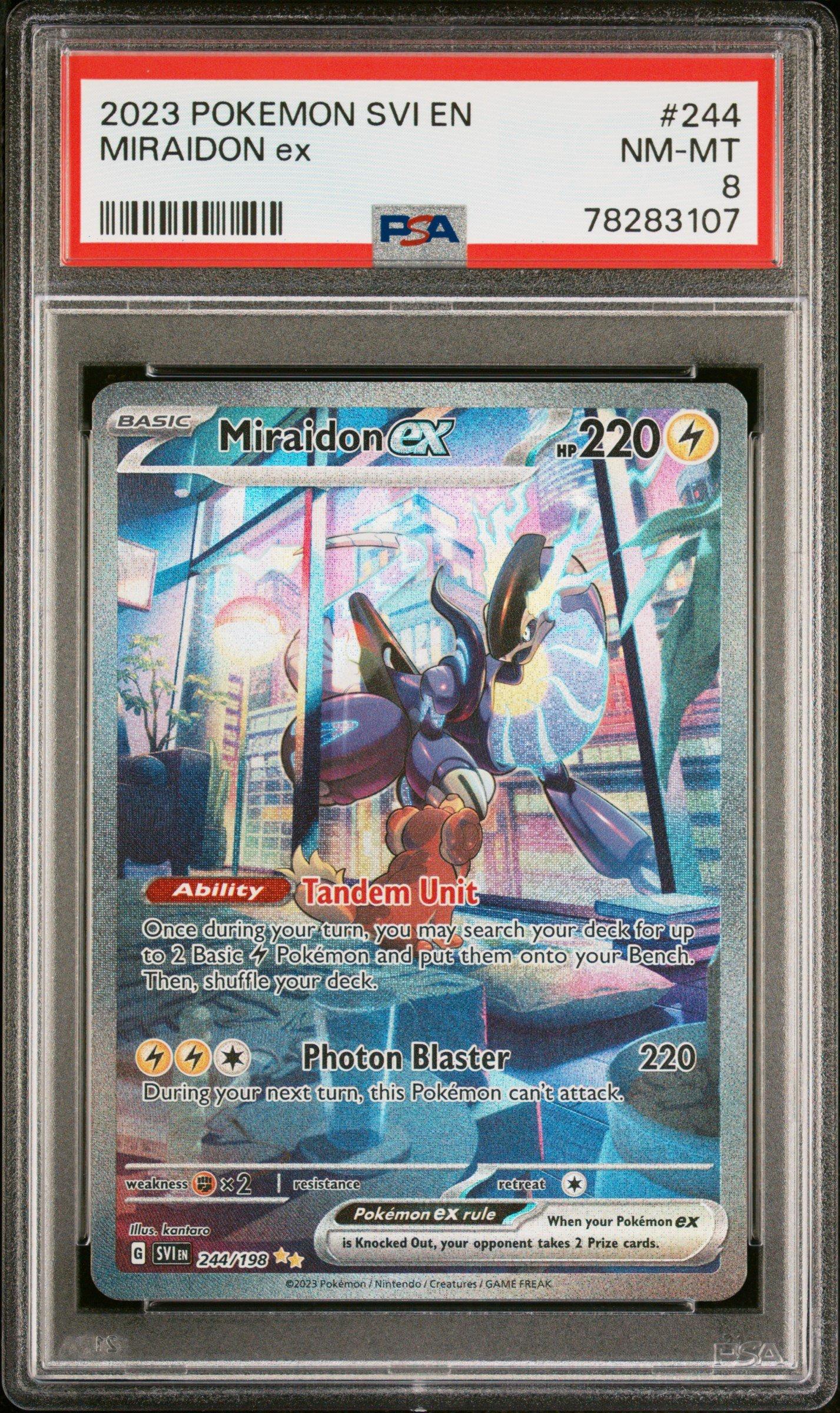 2023 Pokemon Svi En-scarlet & Violet 244 Miraidon Ex PSA 8 | GameStop