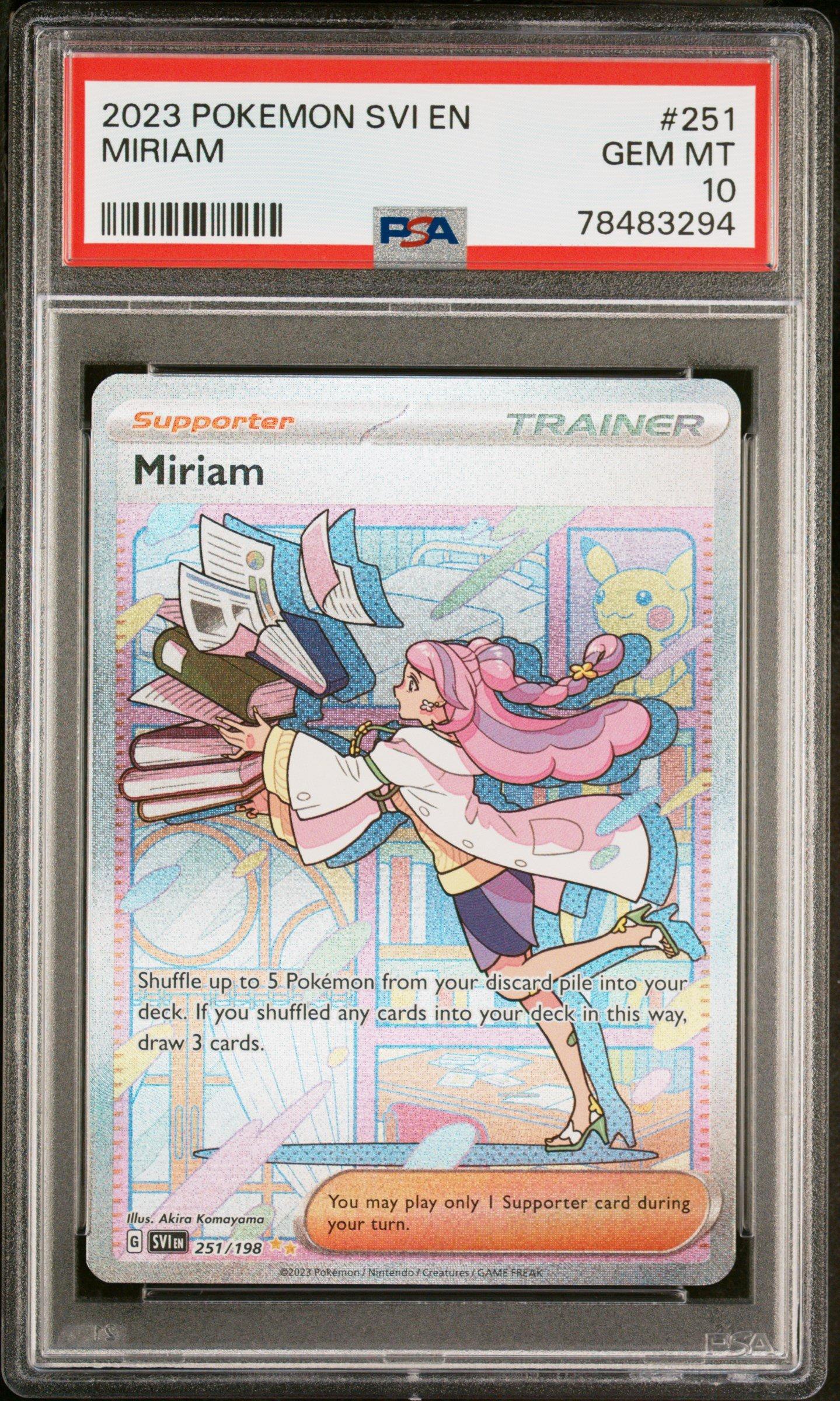 2023 Pokemon Svi En-scarlet & Violet 251 Miriam PSA 10 | GameStop