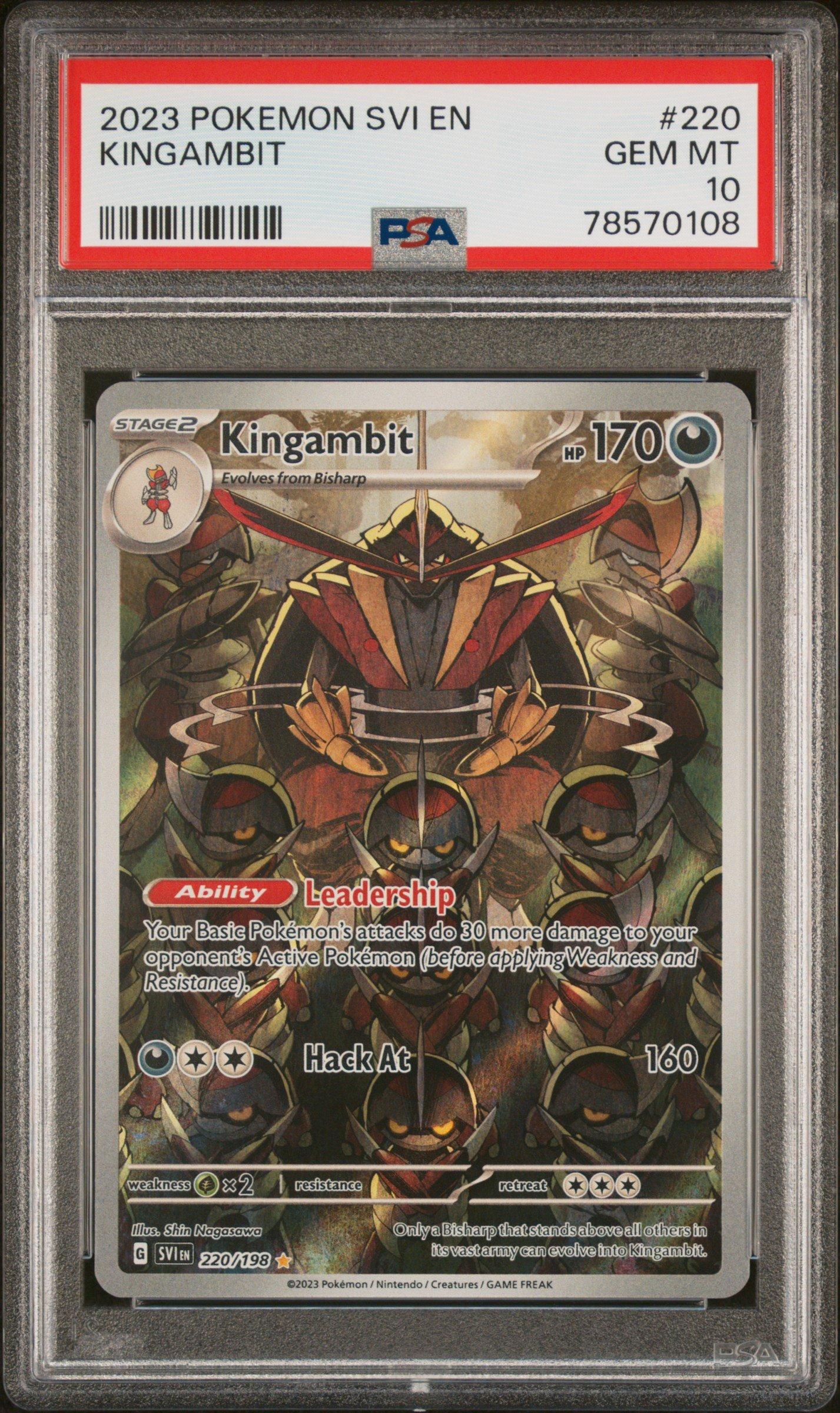 2023 Pokemon Svi En-scarlet & Violet 220 Kingambit Illustration Rare ...