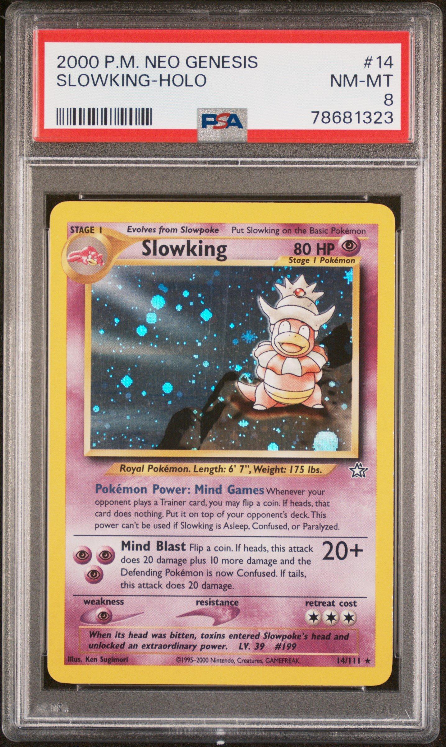 2000 Pokemon Neo Genesis 14 Slowking-holo PSA 8 | GameStop