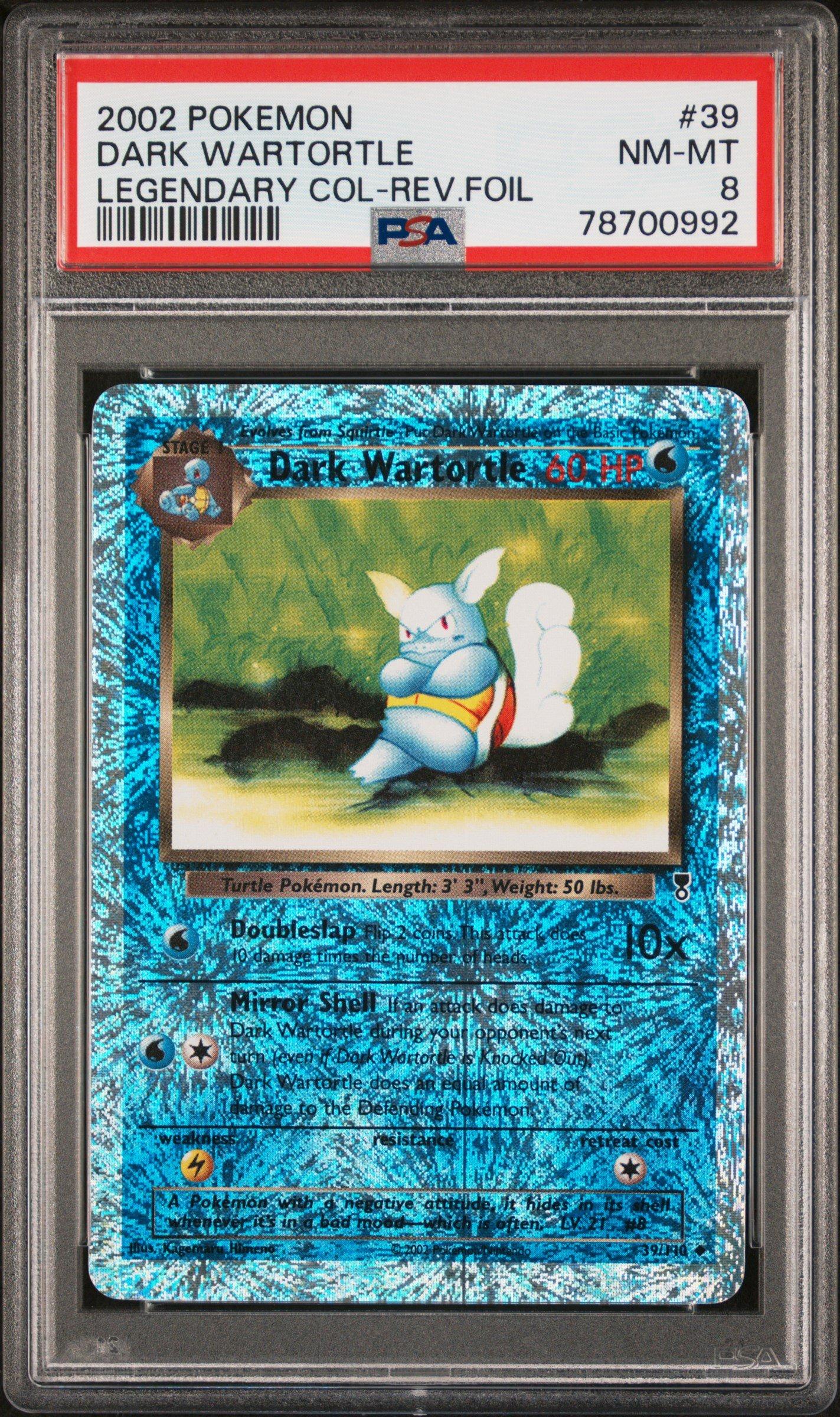 2002 Pokemon Legendary Collection 39 Dark Wartortle-reverse Foil PSA 8 ...