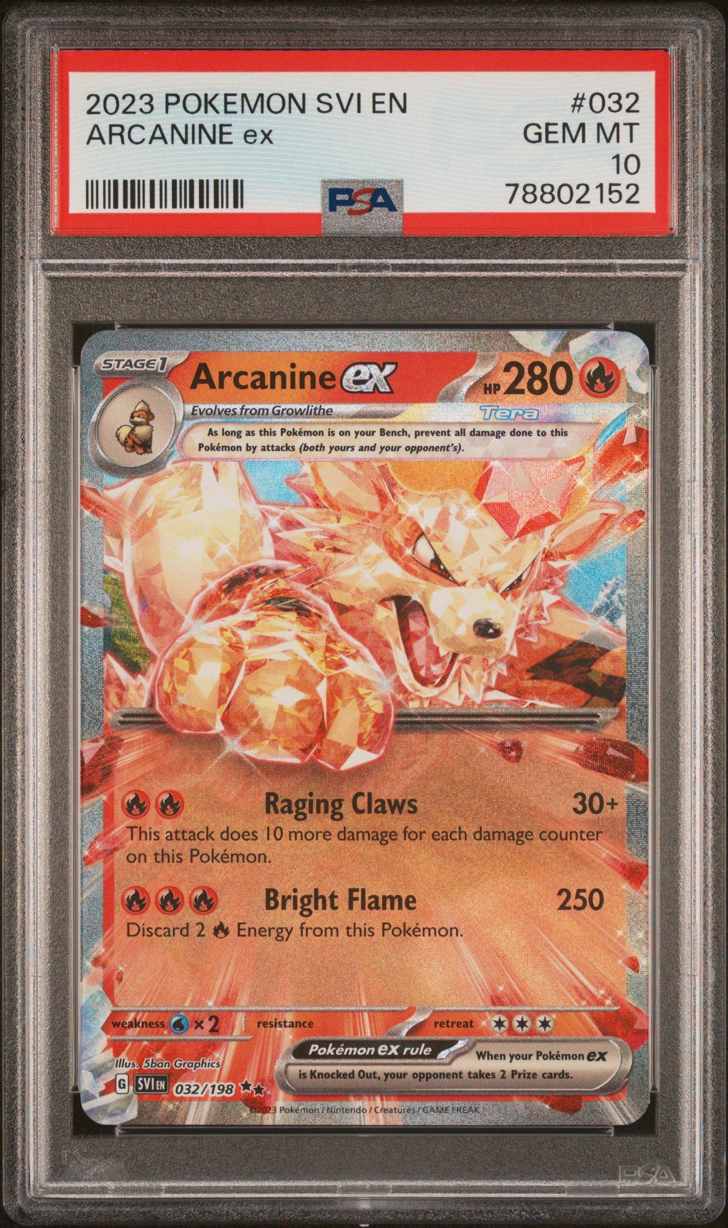 2023 Pokemon Svi En-scarlet & Violet 032 Arcanine Ex PSA 10 | GameStop