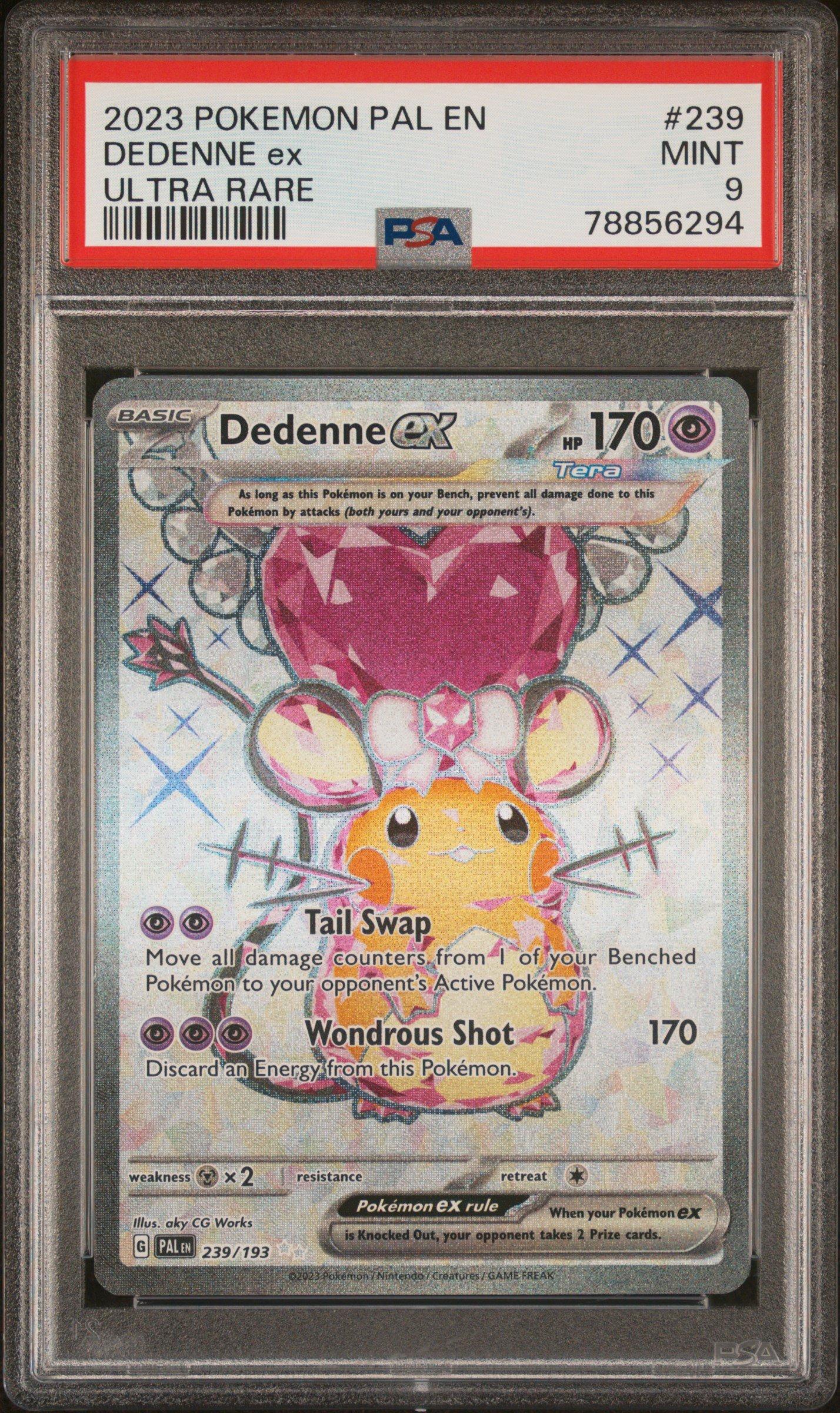 2023 Pokemon Pal En-paldea Evolved 239 Dedenne Ex Ultra Rare PSA 9 ...