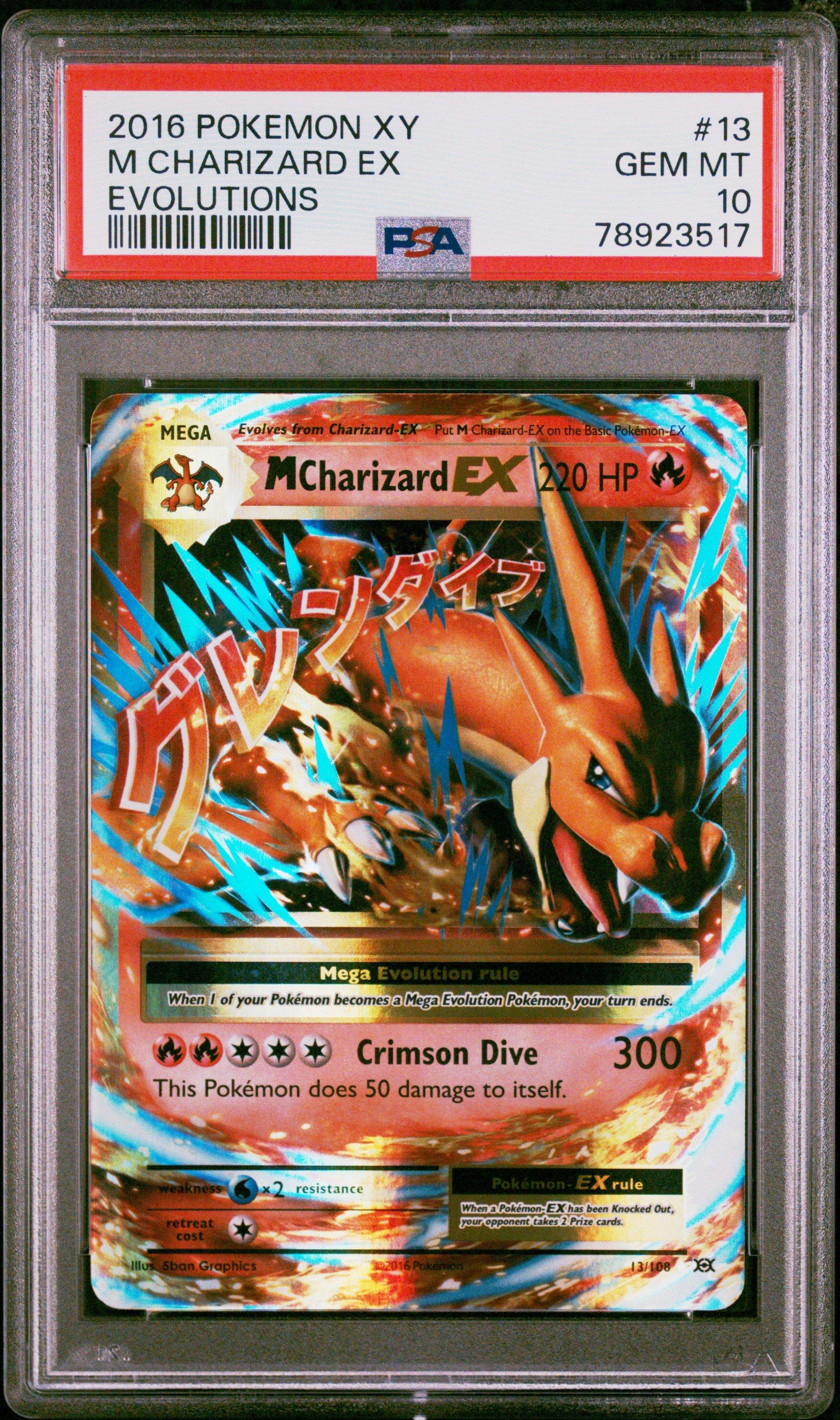 2016 Pokemon Xy Evolutions 13 M Charizard Ex PSA 10 | GameStop