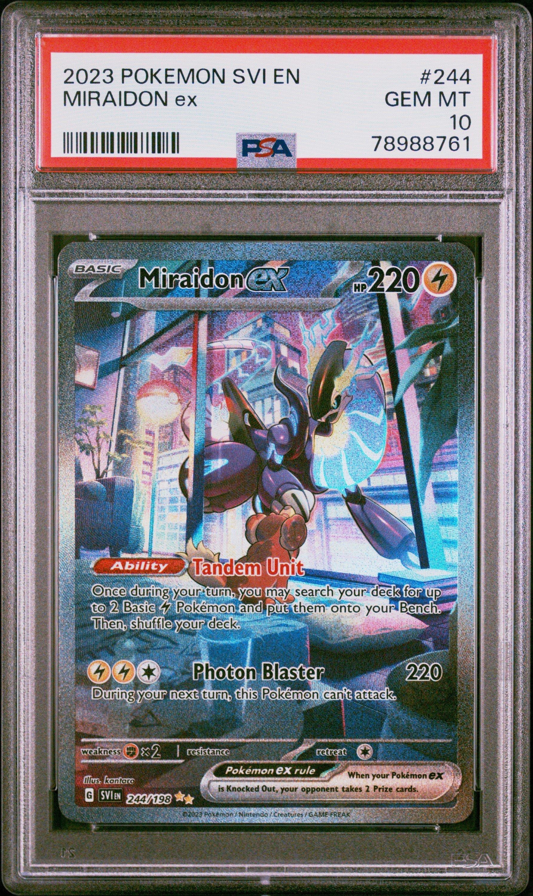 2023 Pokemon Svi En-scarlet & Violet 244 Miraidon Ex Special ...