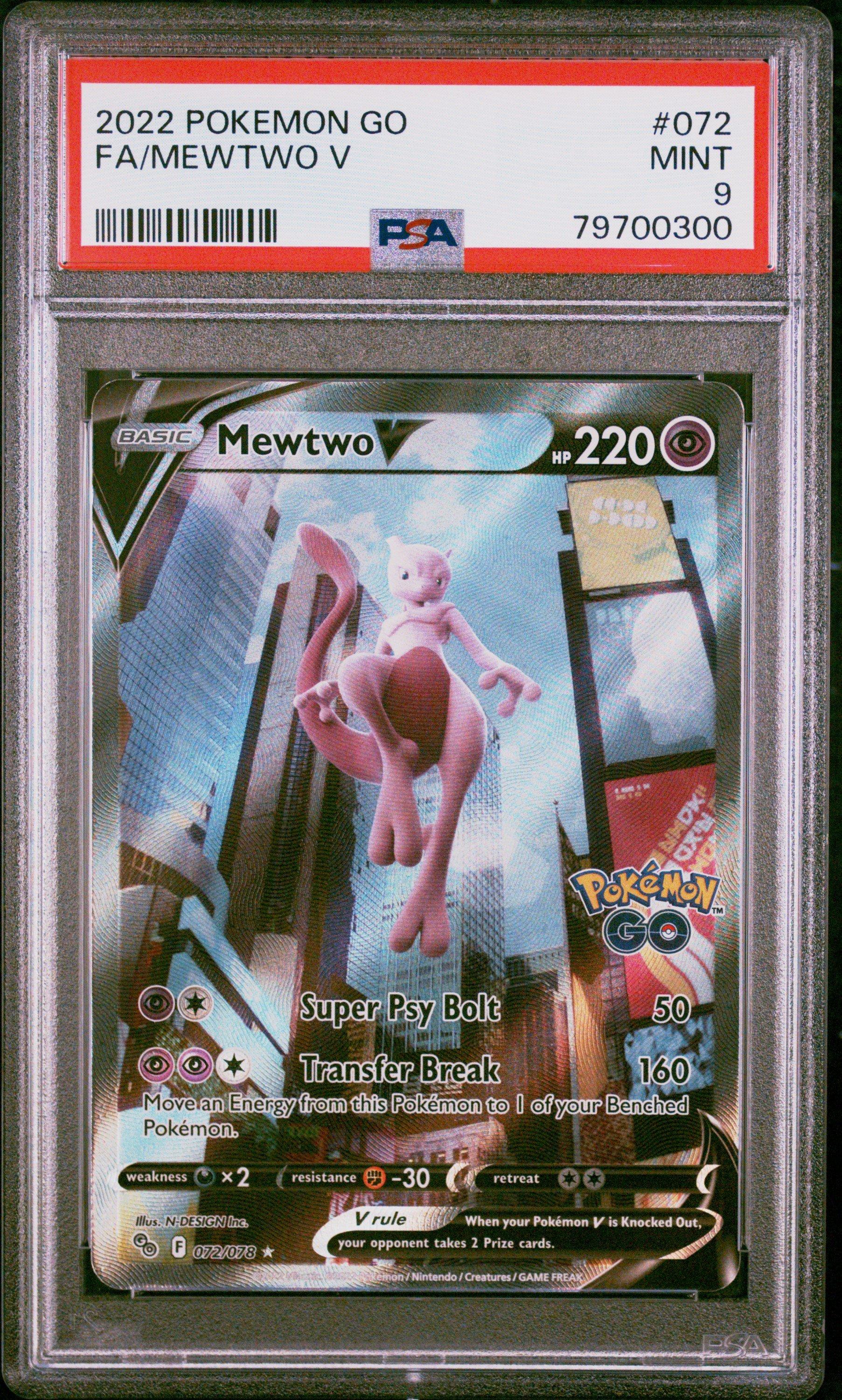 2022 Pokemon Go 072 Full Art/mewtwo V PSA 9 | GameStop
