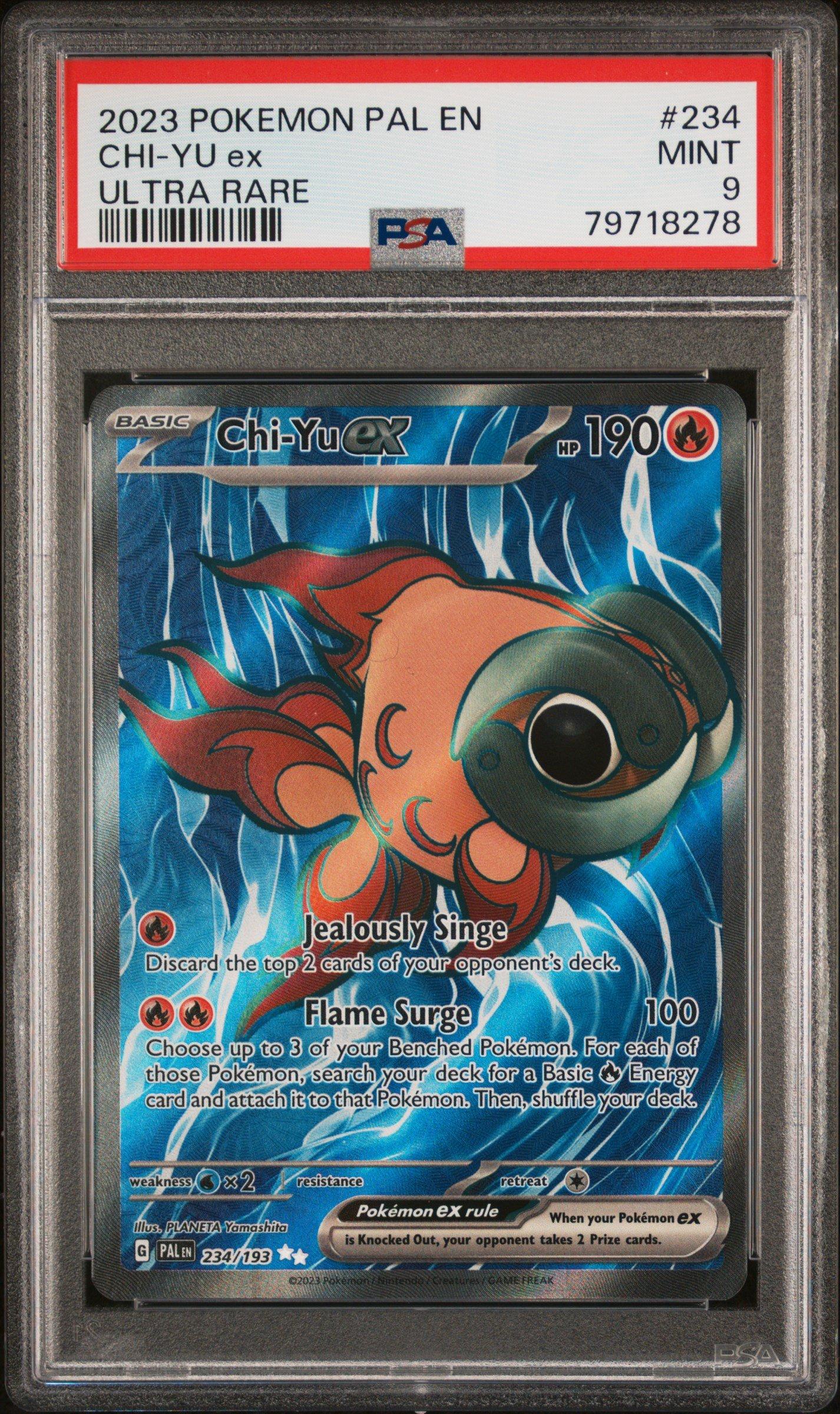 2023 Pokemon Pal En-paldea Evolved 234 Chi-yu Ex Ultra Rare PSA 9 ...