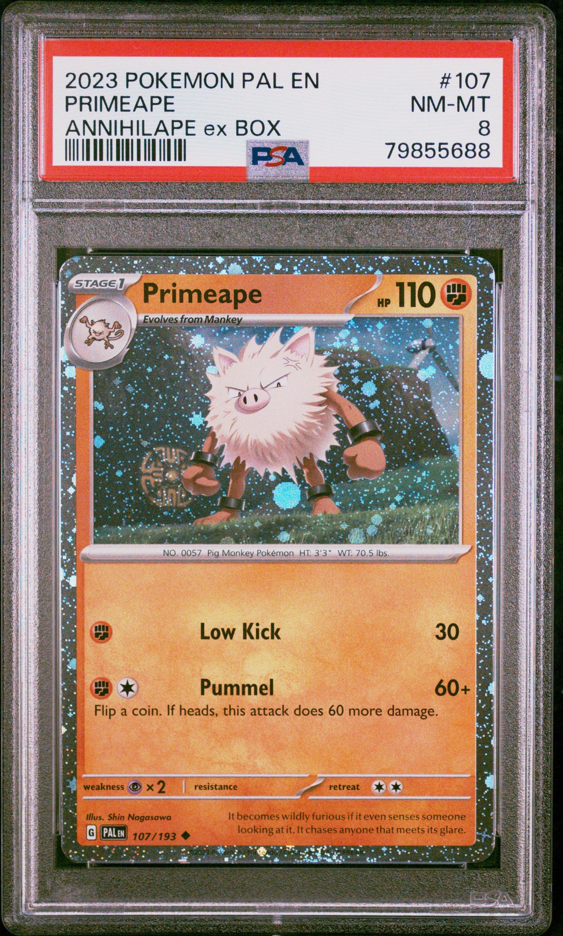 2023 Pokemon Pal En-paldea Evolved 107 Primeape Annihilape Ex Box PSA 8 ...