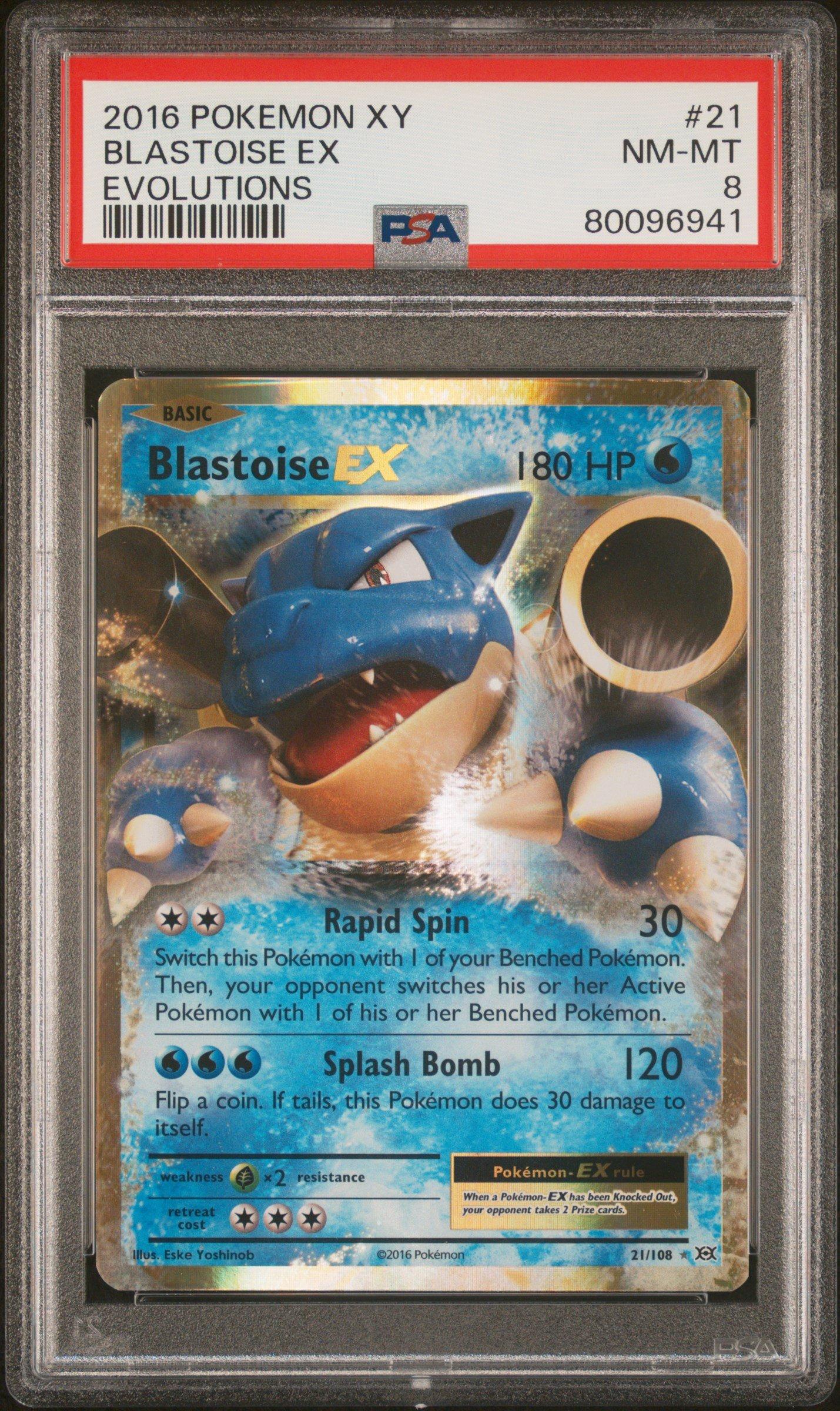 2016 Pokemon Xy Evolutions 21 Blastoise Ex PSA 8 | GameStop
