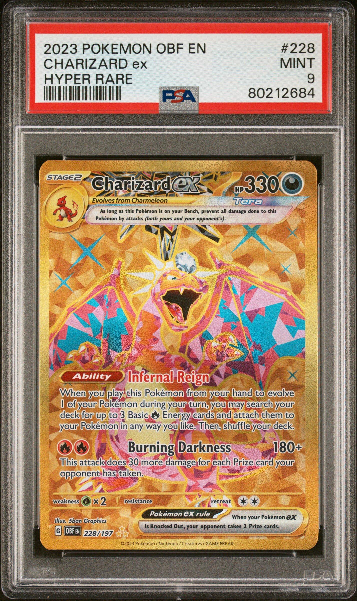 2023 Pokemon Obf En-obsidian Flames 228 Charizard Ex PSA 9 | GameStop
