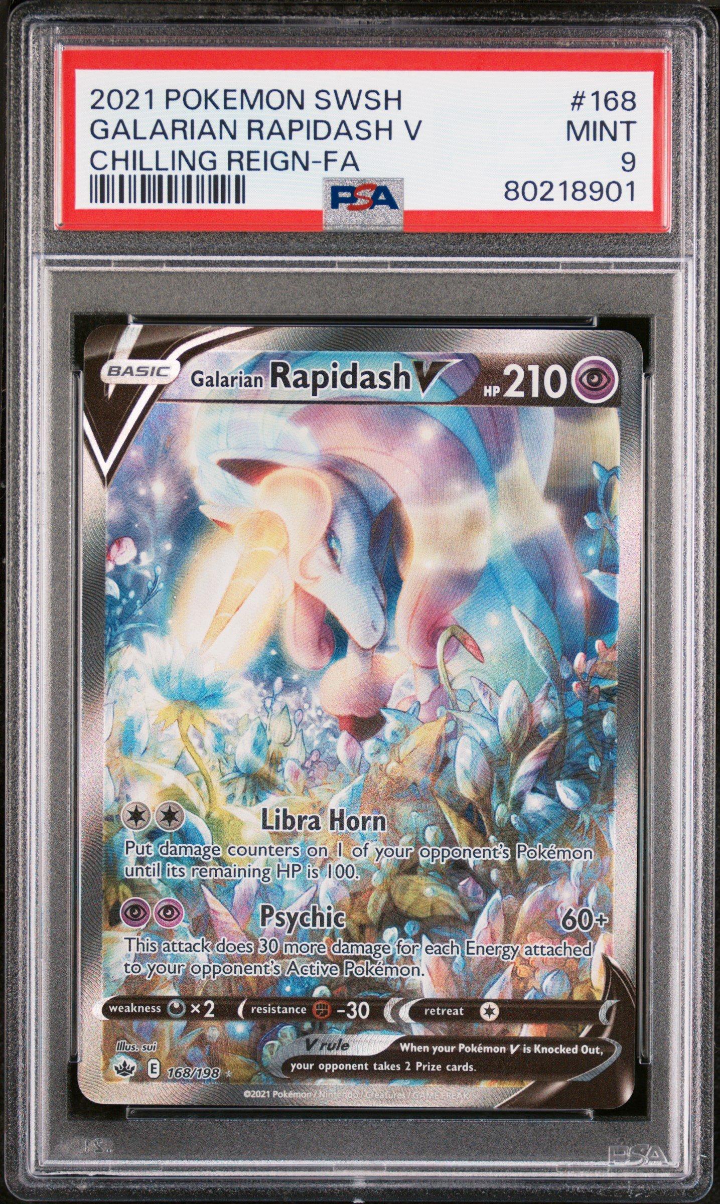 2021 Pokemon Sword & Shield Chilling Reign 168 Full Art/galarian ...