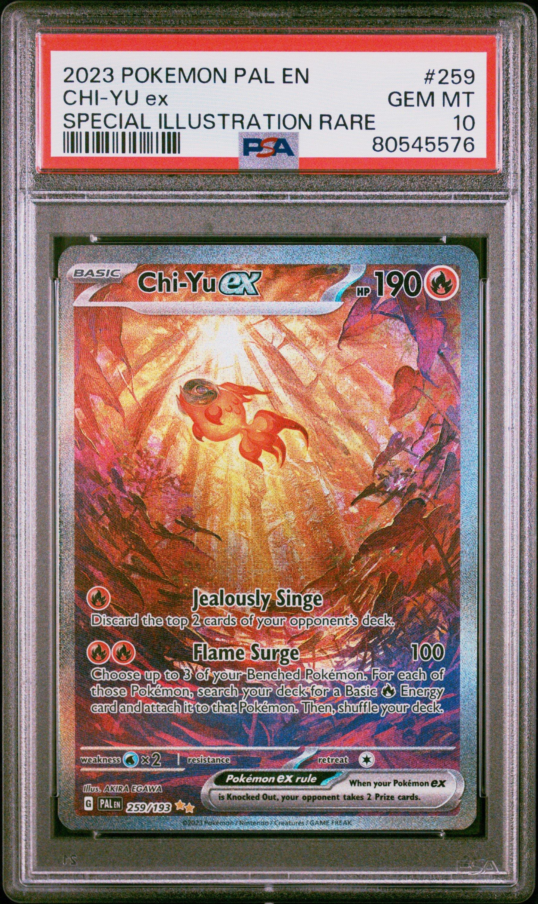 2023 Pokemon Pal En-paldea Evolved 259 Chi-yu Ex Special Illustration ...