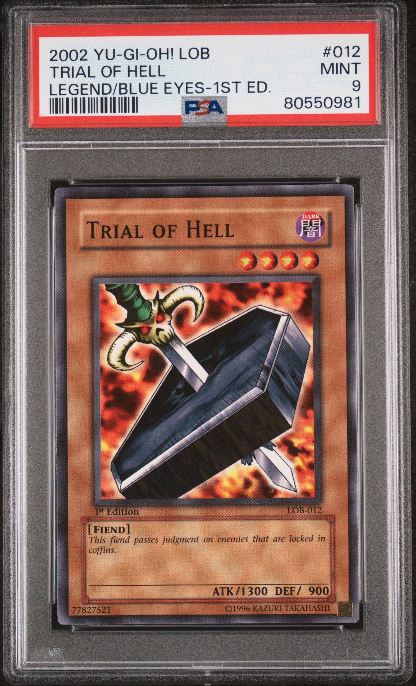2002 Yu-gi-oh! Lob-legend Of Blue Eyes White Dragon 012 Trial Of Hell ...