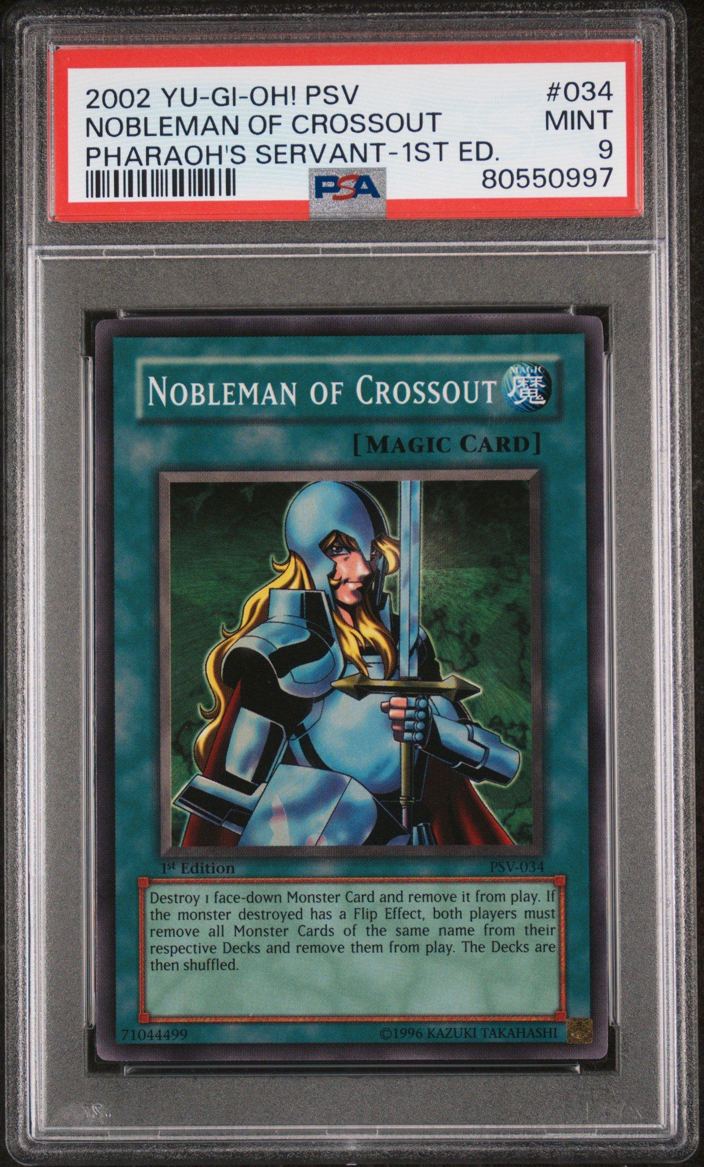 2002 Yu-gi-oh! Psv-pharaoh's Servant 034 Nobleman Of Crossout 1st ...