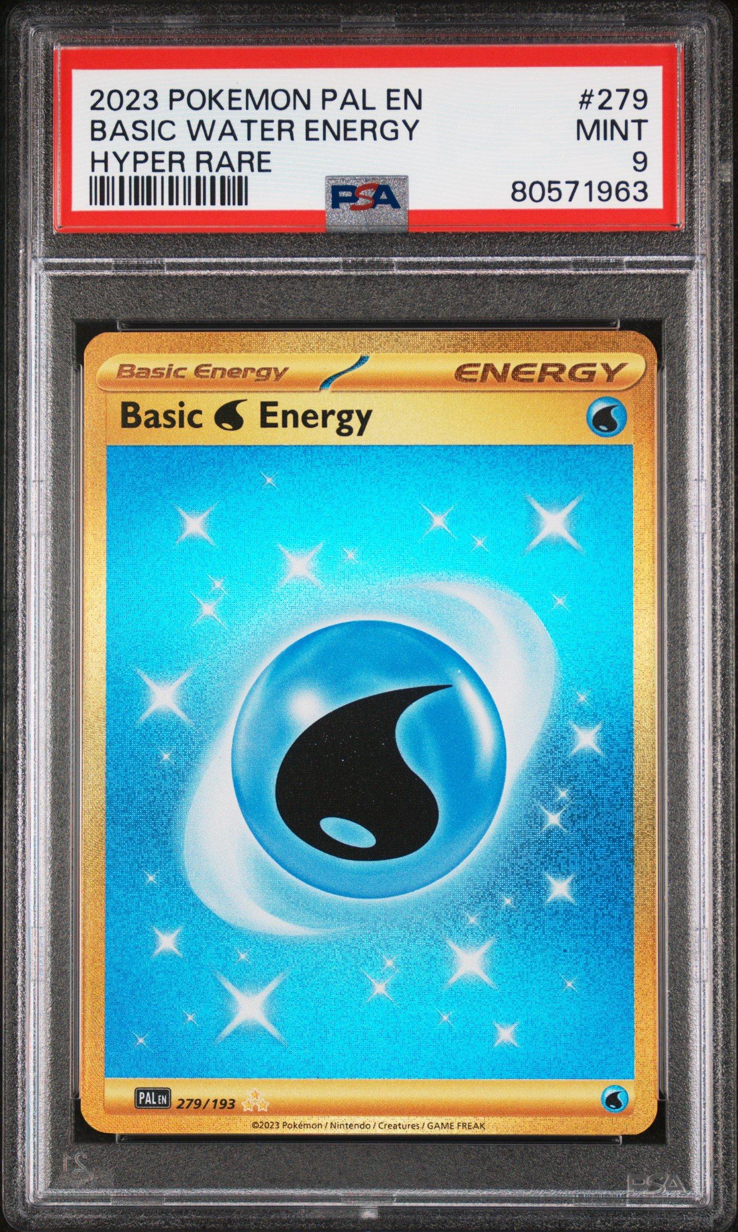 2023 Pokemon Pal En-paldea Evolved 279 Basic Water Energy PSA 9 | GameStop