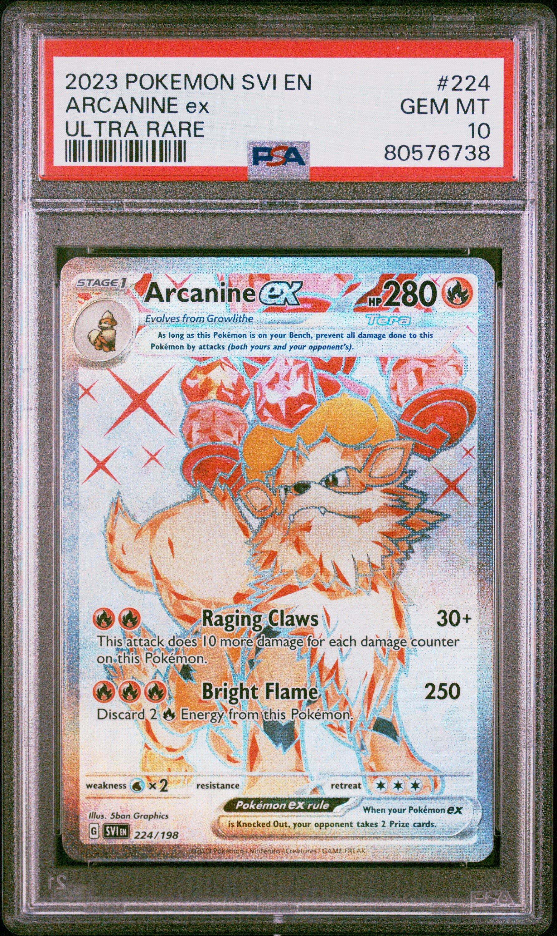 2023 Pokemon Svi En-scarlet & Violet 224 Arcanine Ex PSA 10 | GameStop