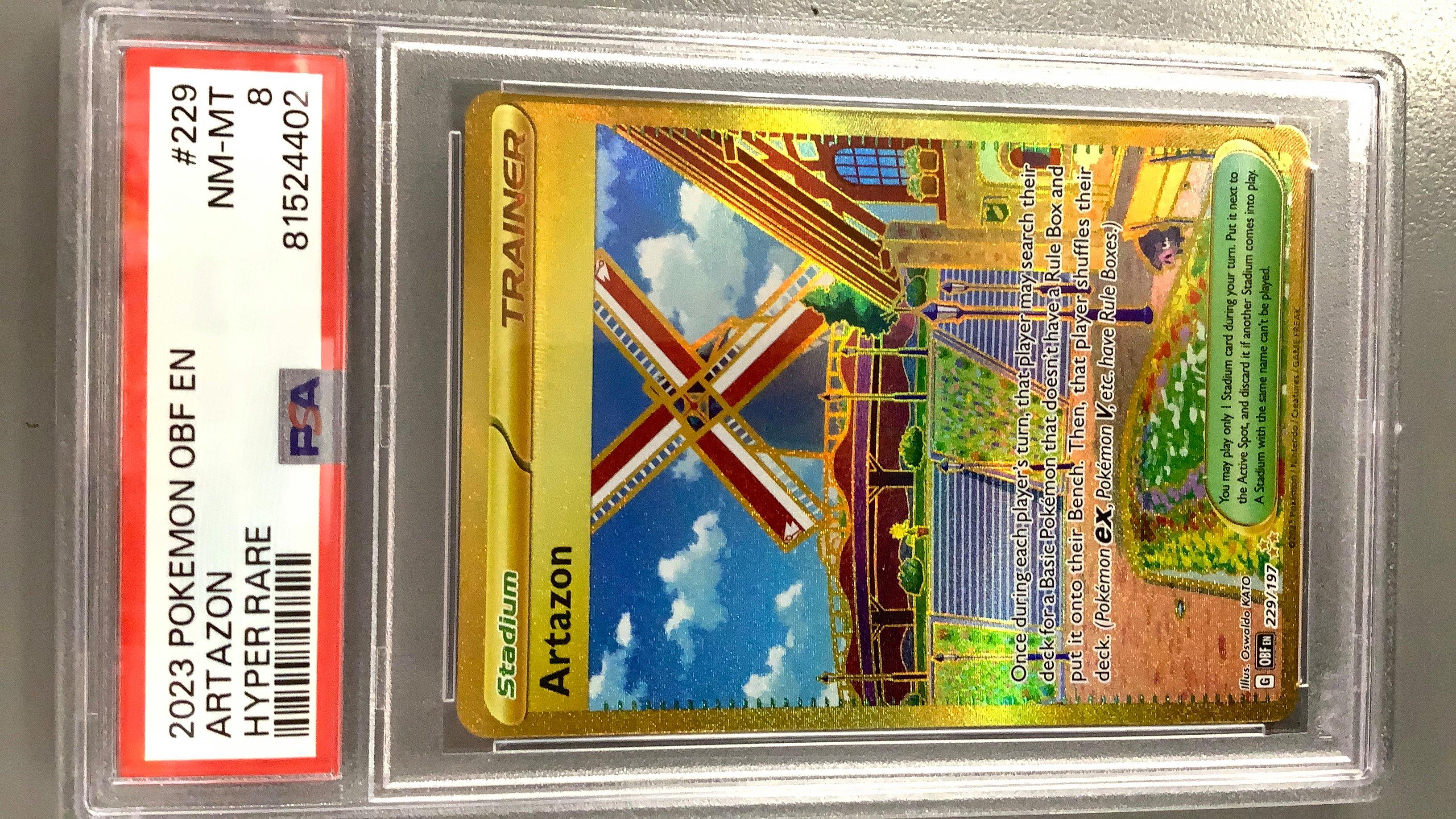 2023 Pokemon Obf En-obsidian Flames 229 Artazon Hyper Rare PSA 8 | GameStop