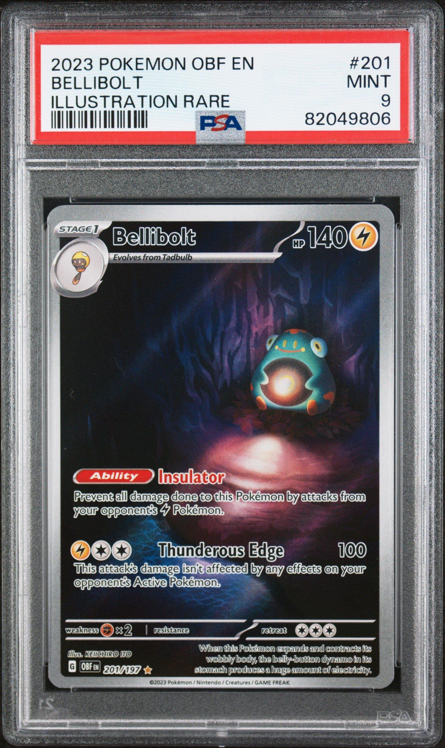 2023 Pokemon Obf En-obsidian Flames 201 Bellibolt Illustration Rare PSA ...