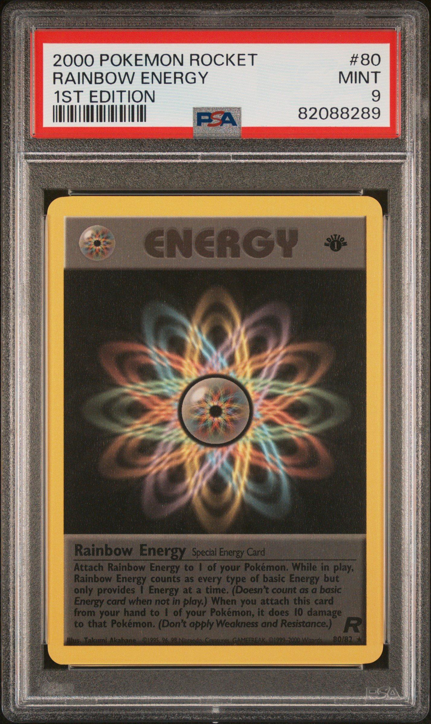 2000 Pokemon Rocket 80 Rainbow Energy 1st Edition PSA 9 | GameStop