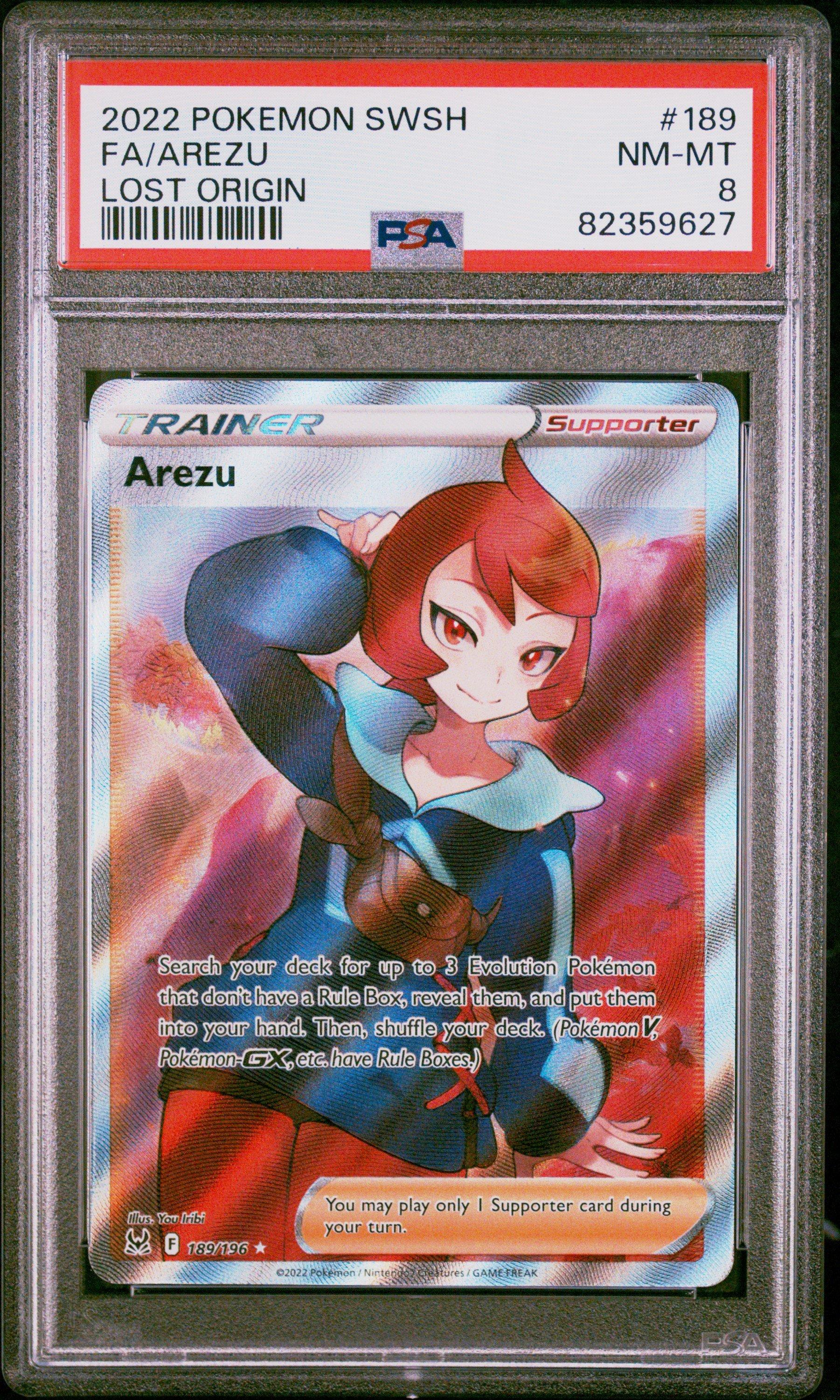 2022 Pokemon Sword & Shield Lost Origin 189 Full Art/arezu PSA 8 | GameStop