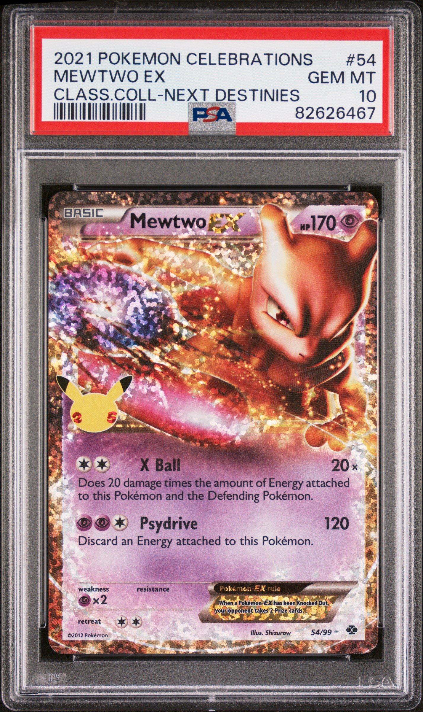 2021 Pokemon Celebrations Classic Collection 54 Mewtwo Ex PSA 10 | GameStop