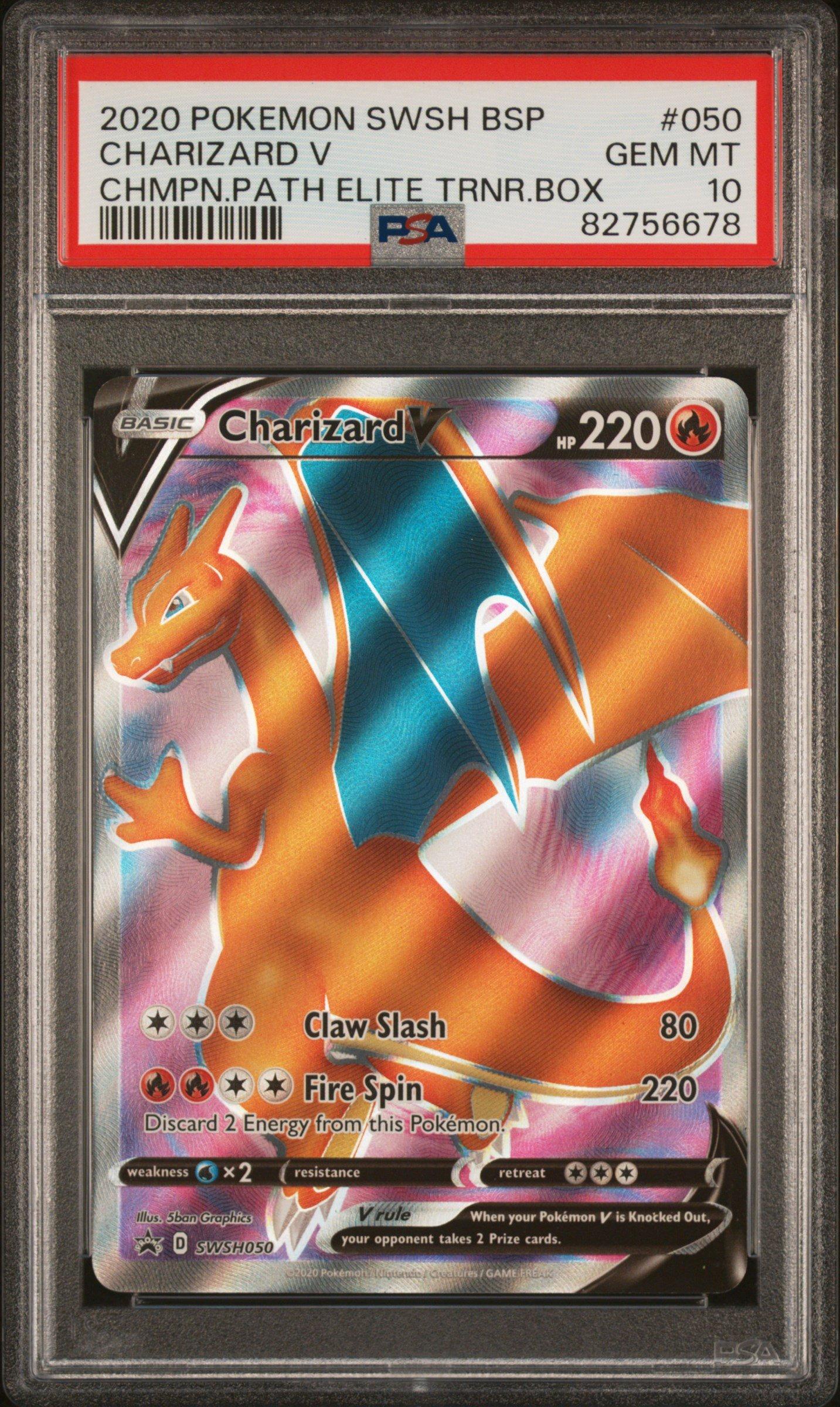 2020 Pokemon Swsh Black Star Promo 050 Charizard V Champion's Path ...
