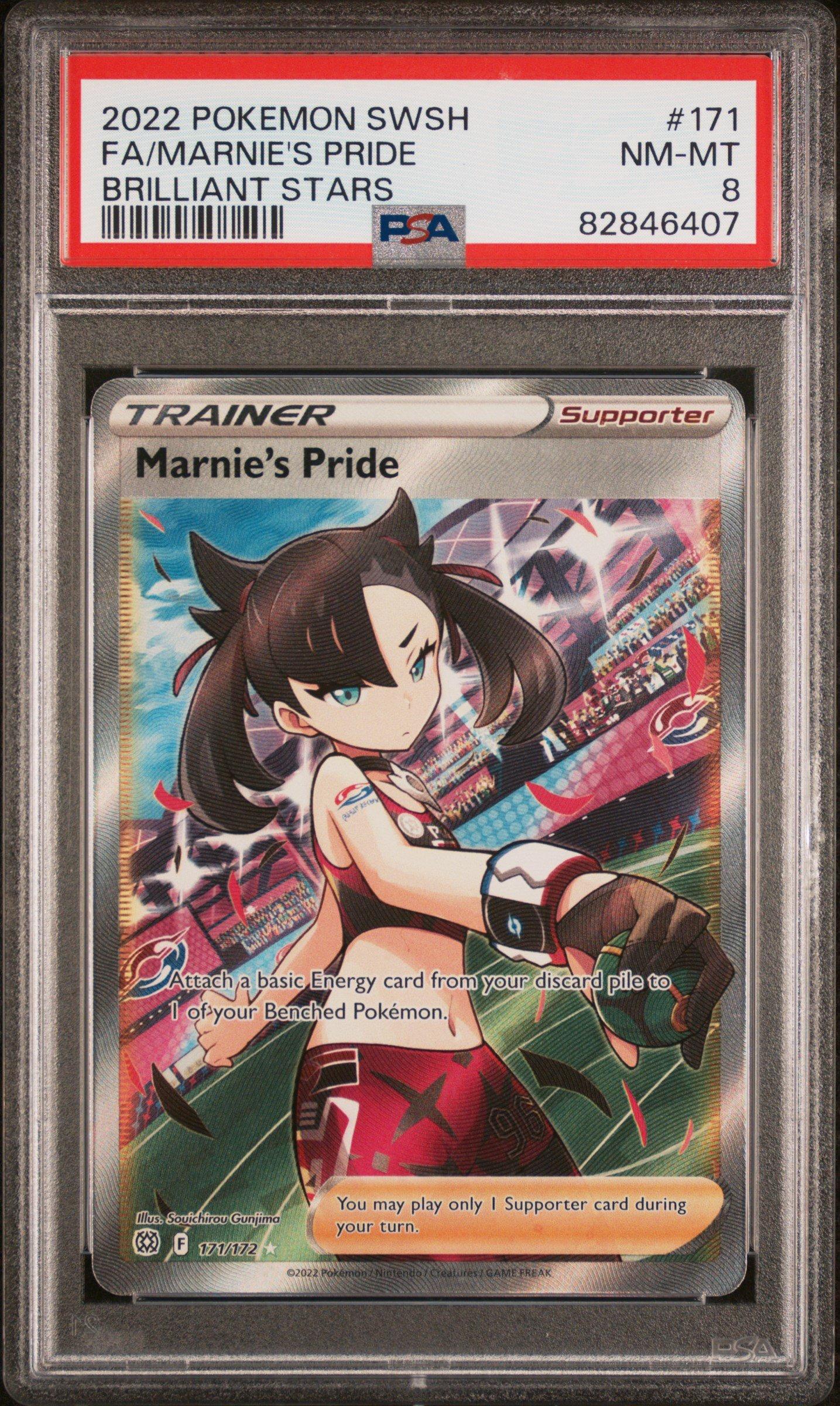 2022 Pokemon Sword & Shield Brilliant Stars 171 Full Art/marnie's Pride ...