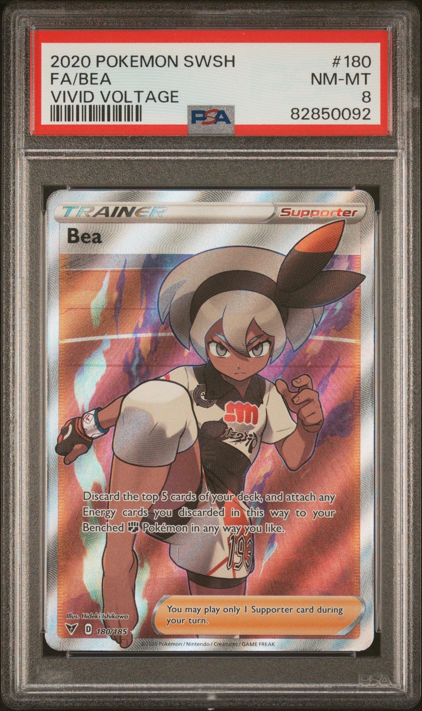 2020 Pokemon Sword & Shield Vivid Voltage 180 Full Art/bea PSA 8 | GameStop