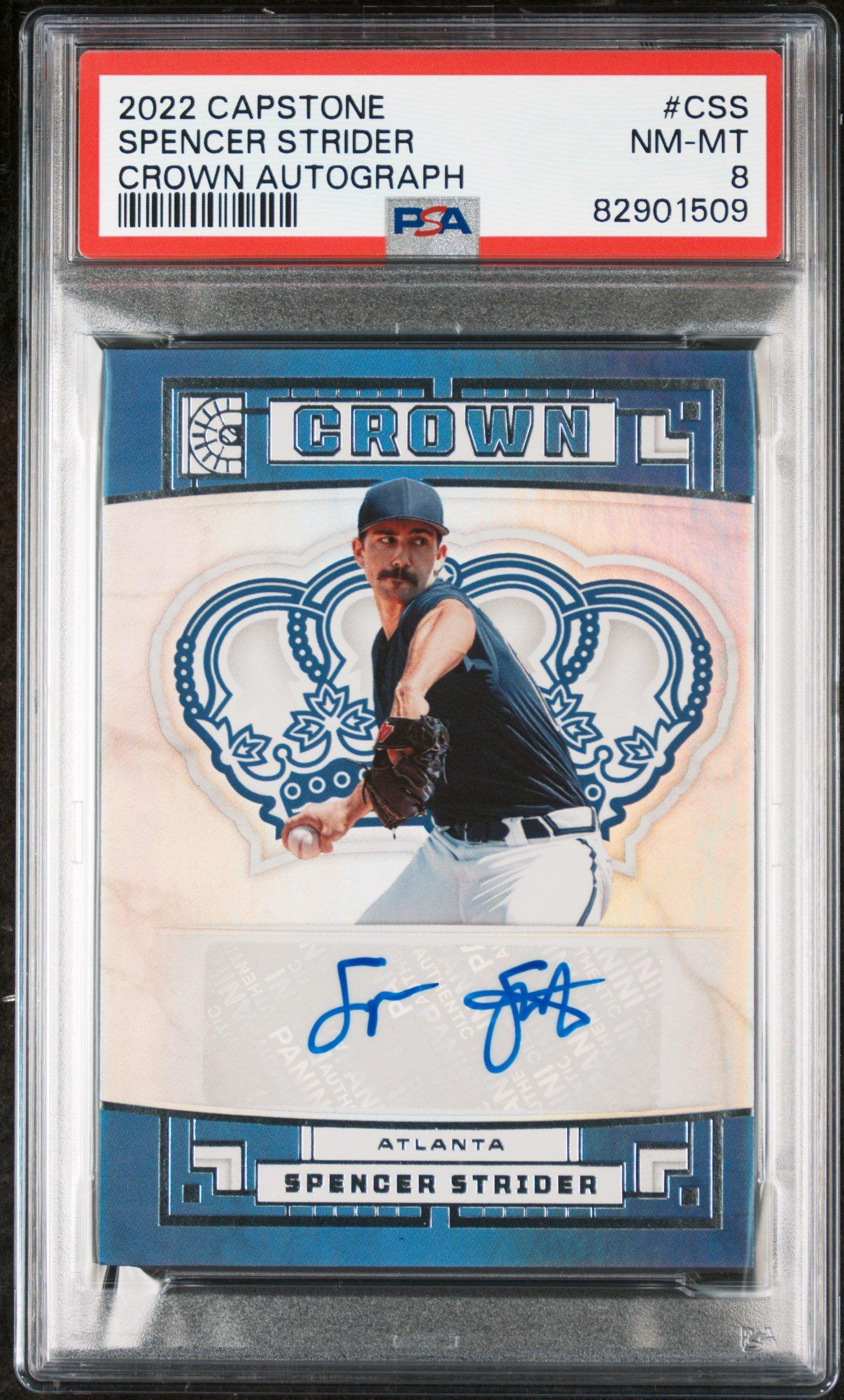 2022 Panini Capstone Crown Autographs Css Spencer Strider PSA 8 | GameStop