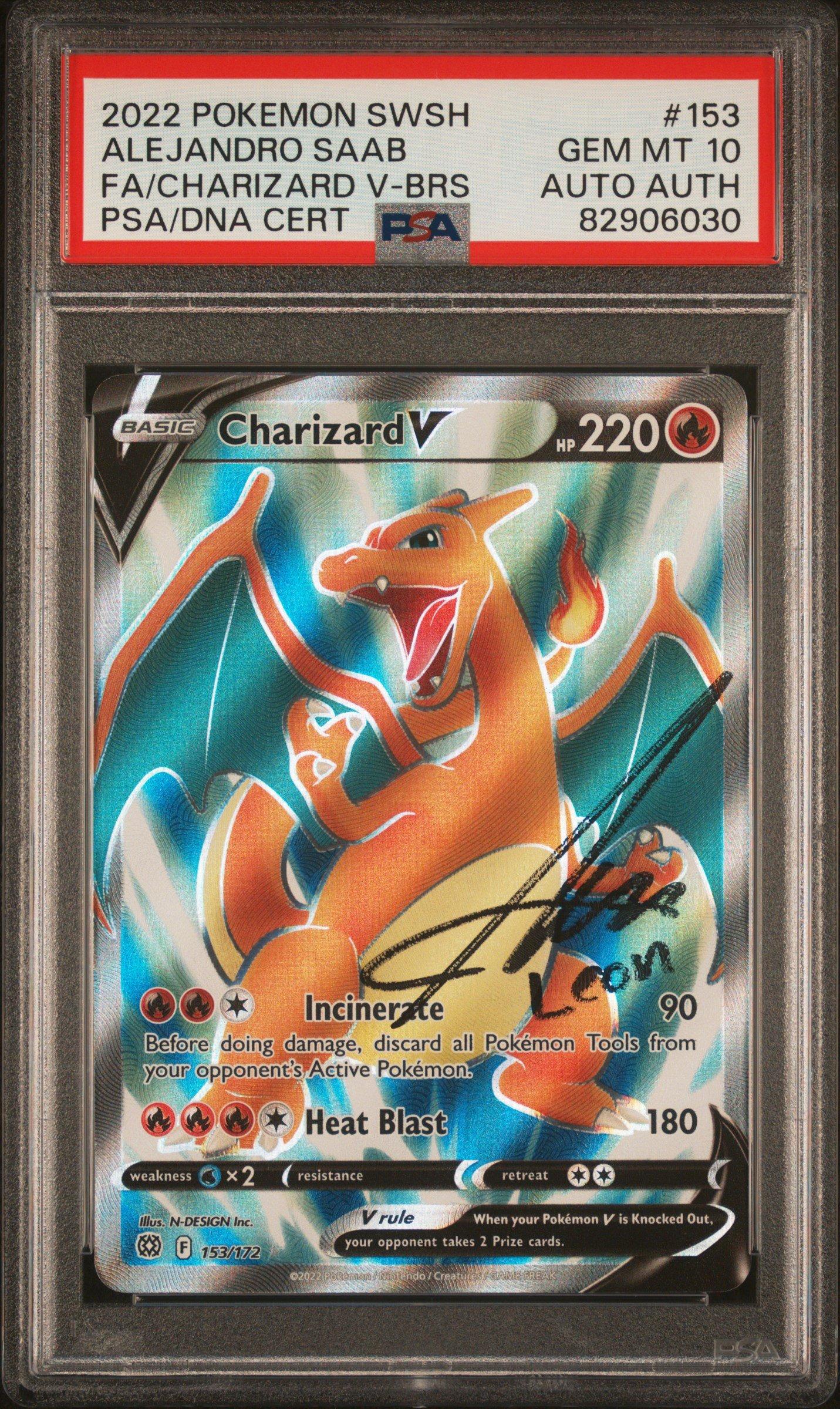 2022 Pokemon Sword & Shield Brilliant Stars 153 Full Art/charizard V ...