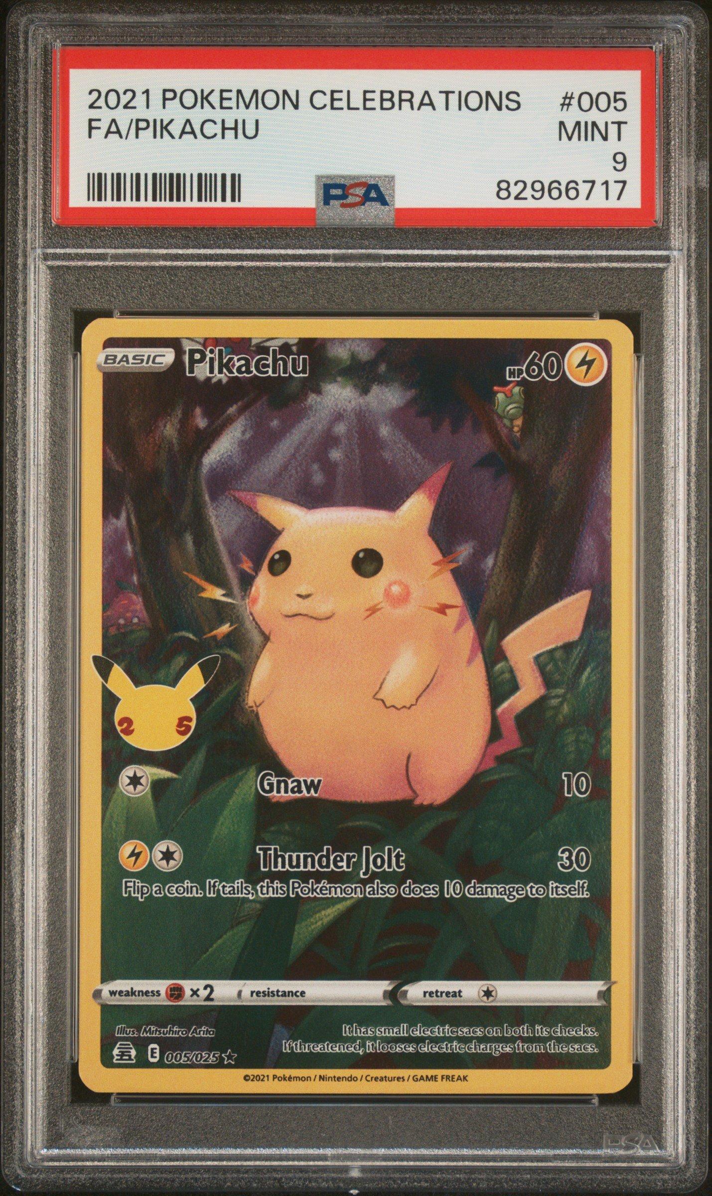 2021 Pokemon Celebrations 005 Fa/pikachu PSA 9 | GameStop