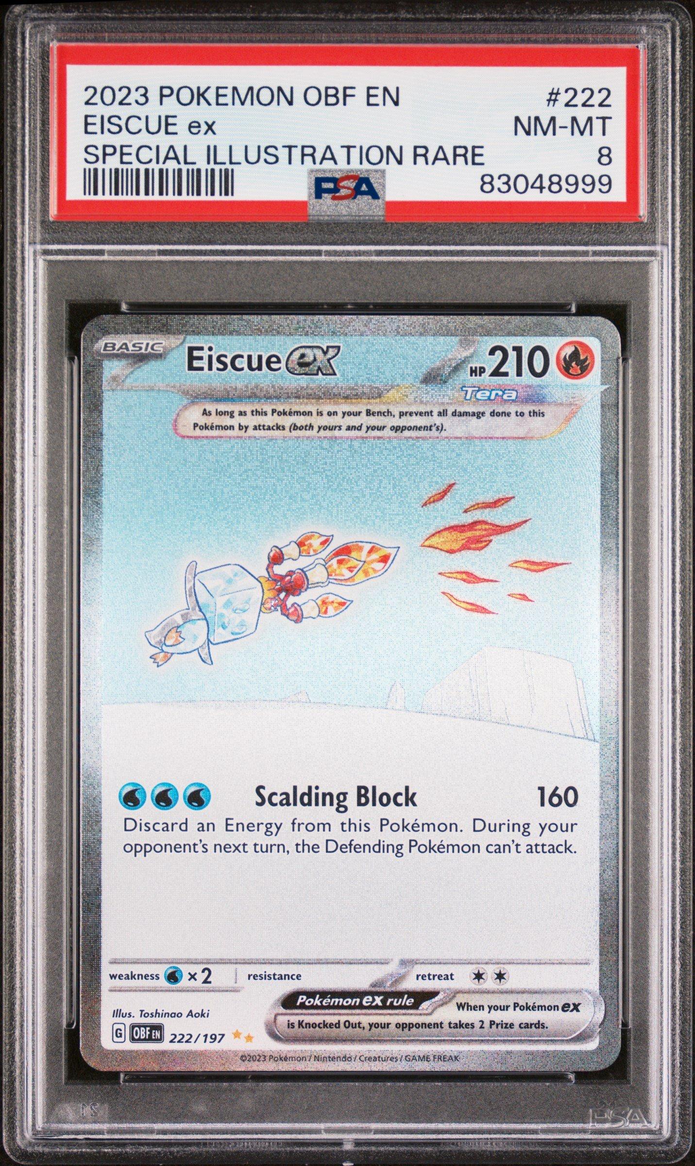 2023 Pokemon Obf En-obsidian Flames 222 Eiscue Ex Special Illustration ...
