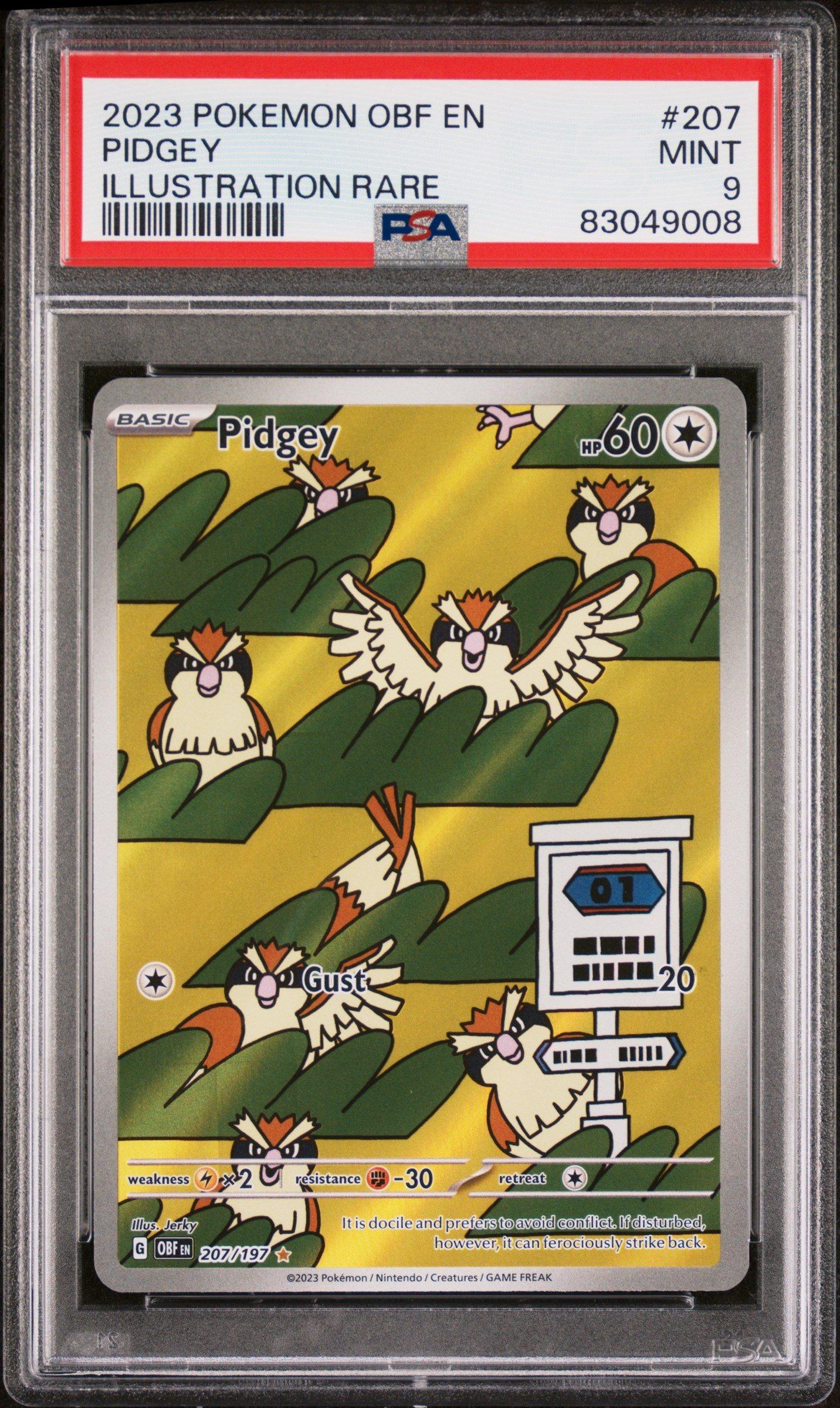2023 Pokemon Obf En-obsidian Flames 207 Pidgey PSA 9 | GameStop
