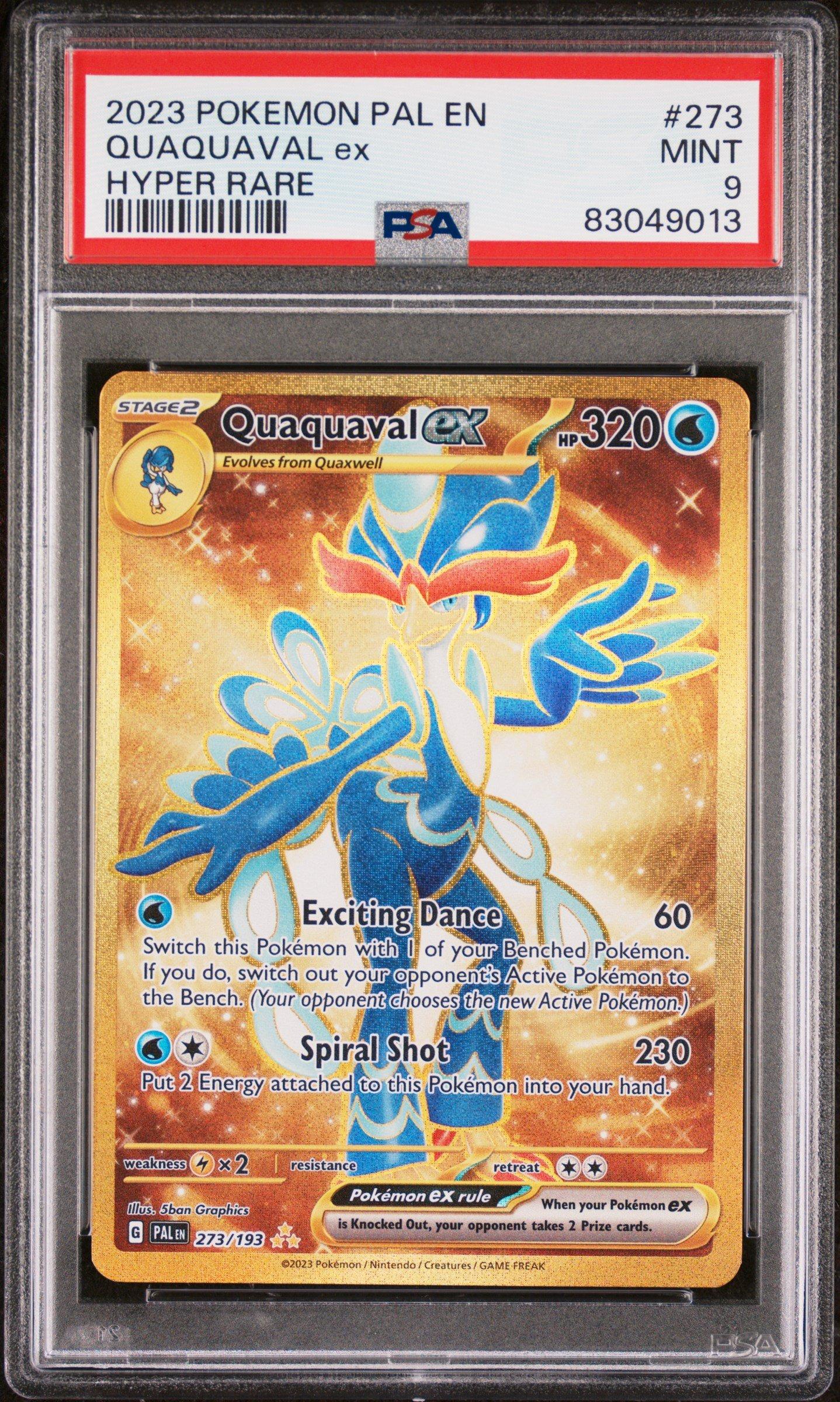 2023 Pokemon Pal En-paldea Evolved 273 Quaquaval Ex Hyper Rare PSA 9 ...