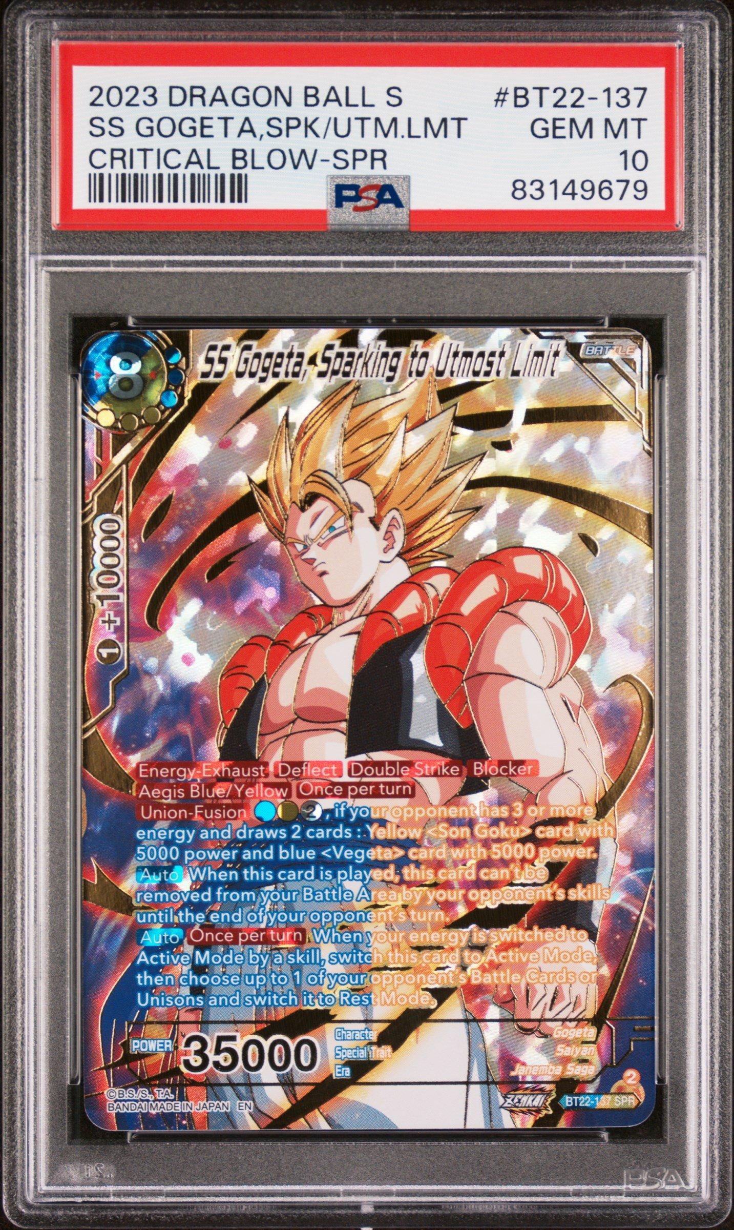 2023 Dragon Ball Super Card Game Series 22 Critical Blow Bt22-137 Ss ...