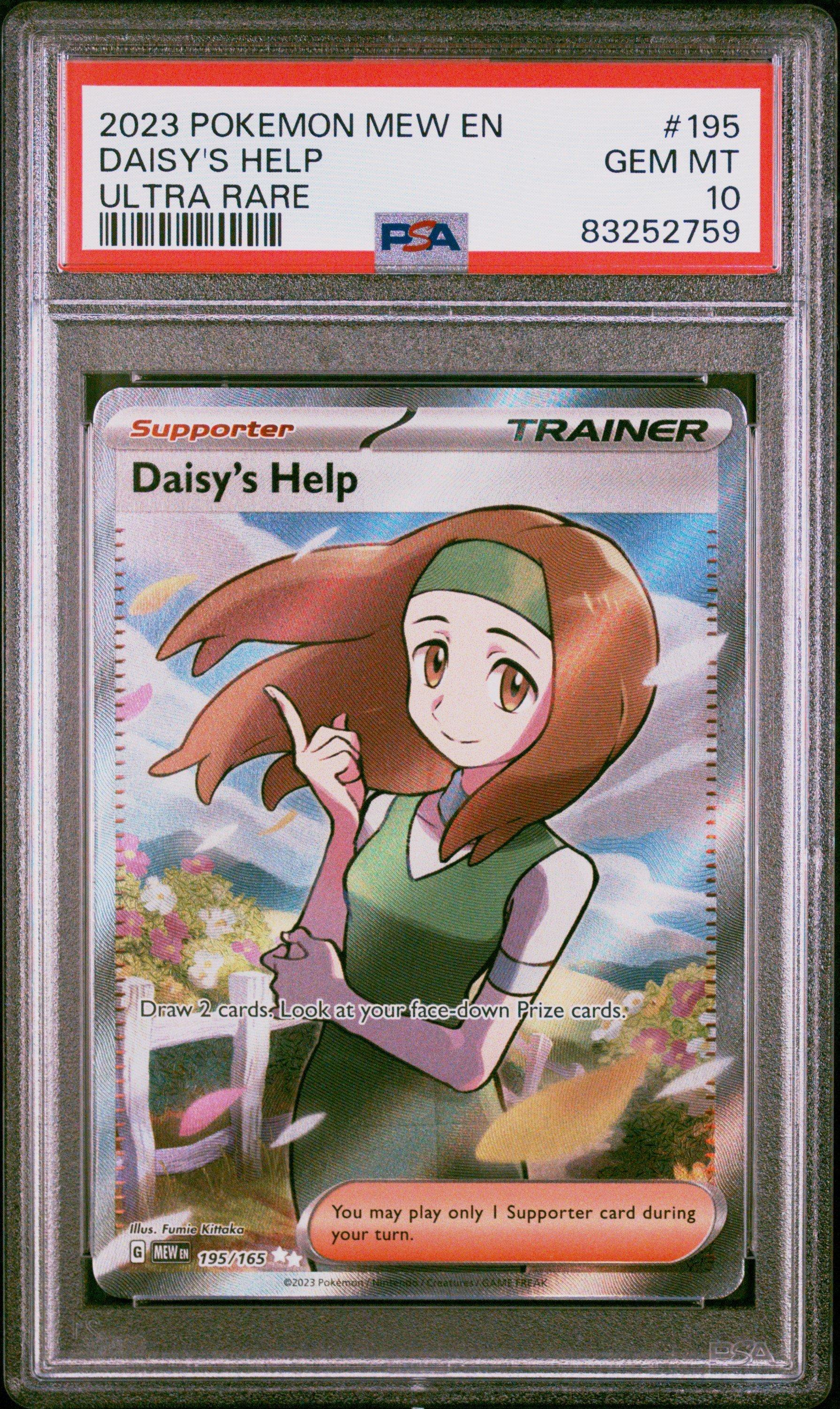 2023 Pokemon Mew En-151 195 Daisy's Help Ultra Rare PSA 10 | GameStop