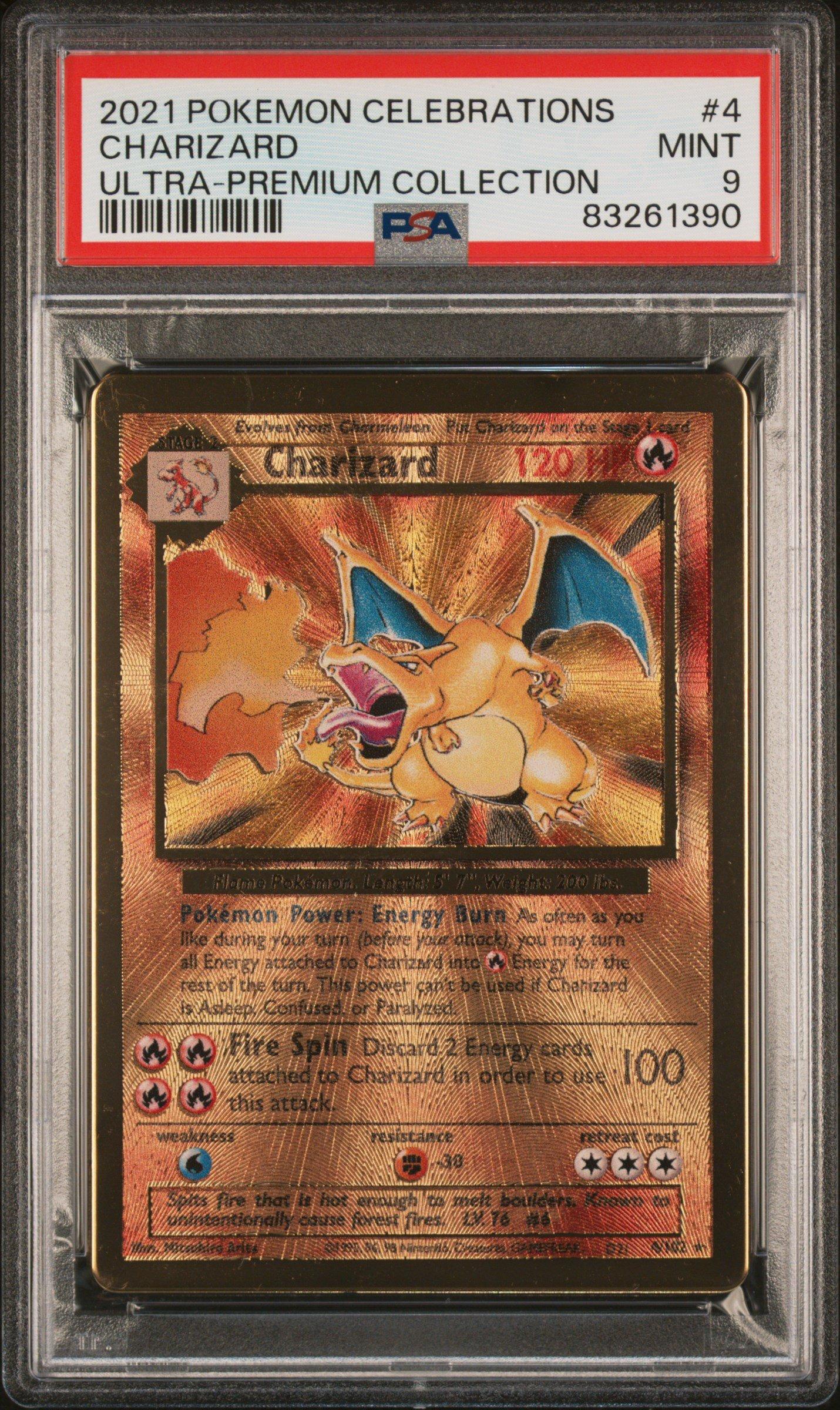 2021 Pokemon Celebrations Ultra-premium Collection 4 Charizard PSA 9 ...