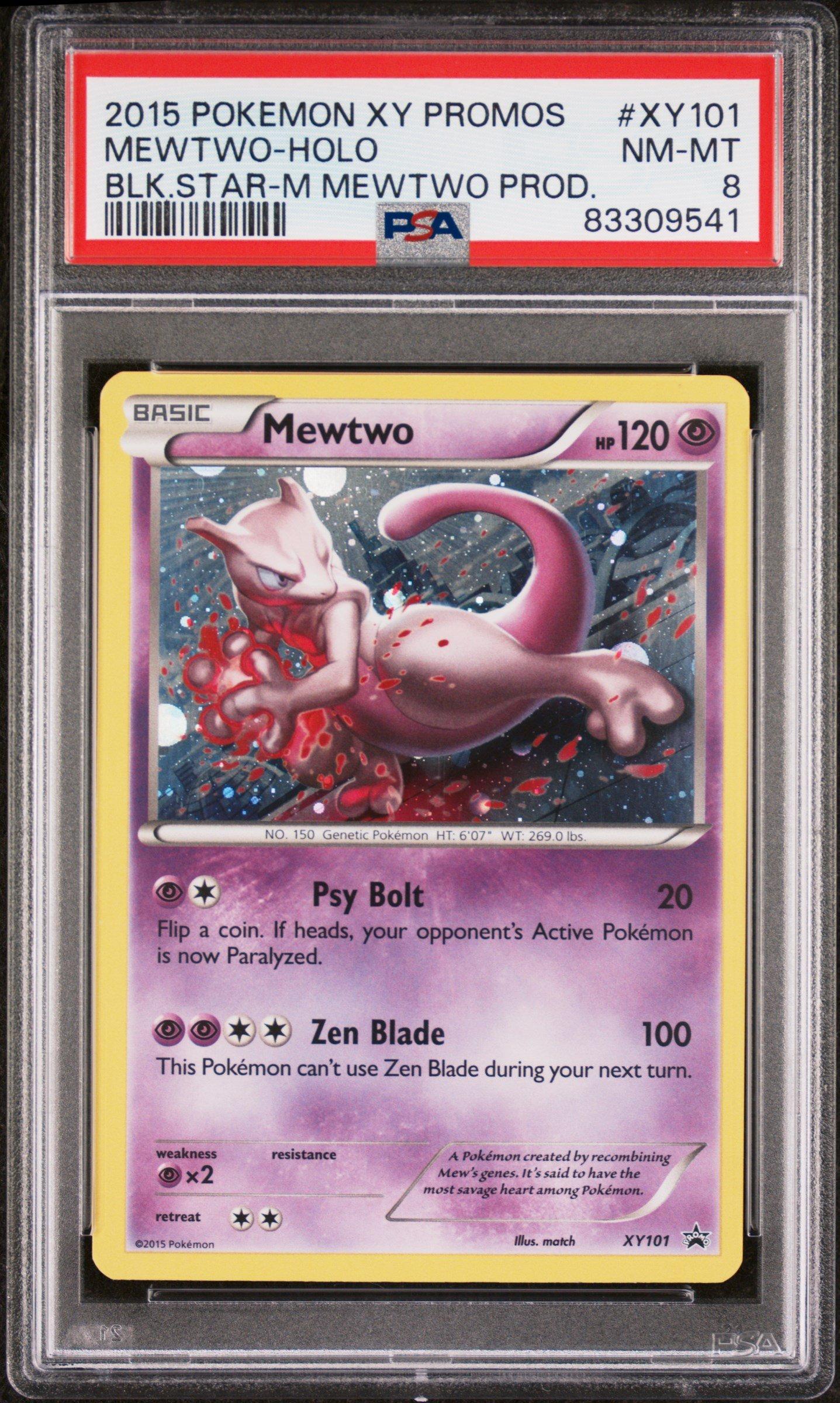 2015 Pokemon Xy Black Star Promos Xy101 Mewtwo PSA 8 | GameStop