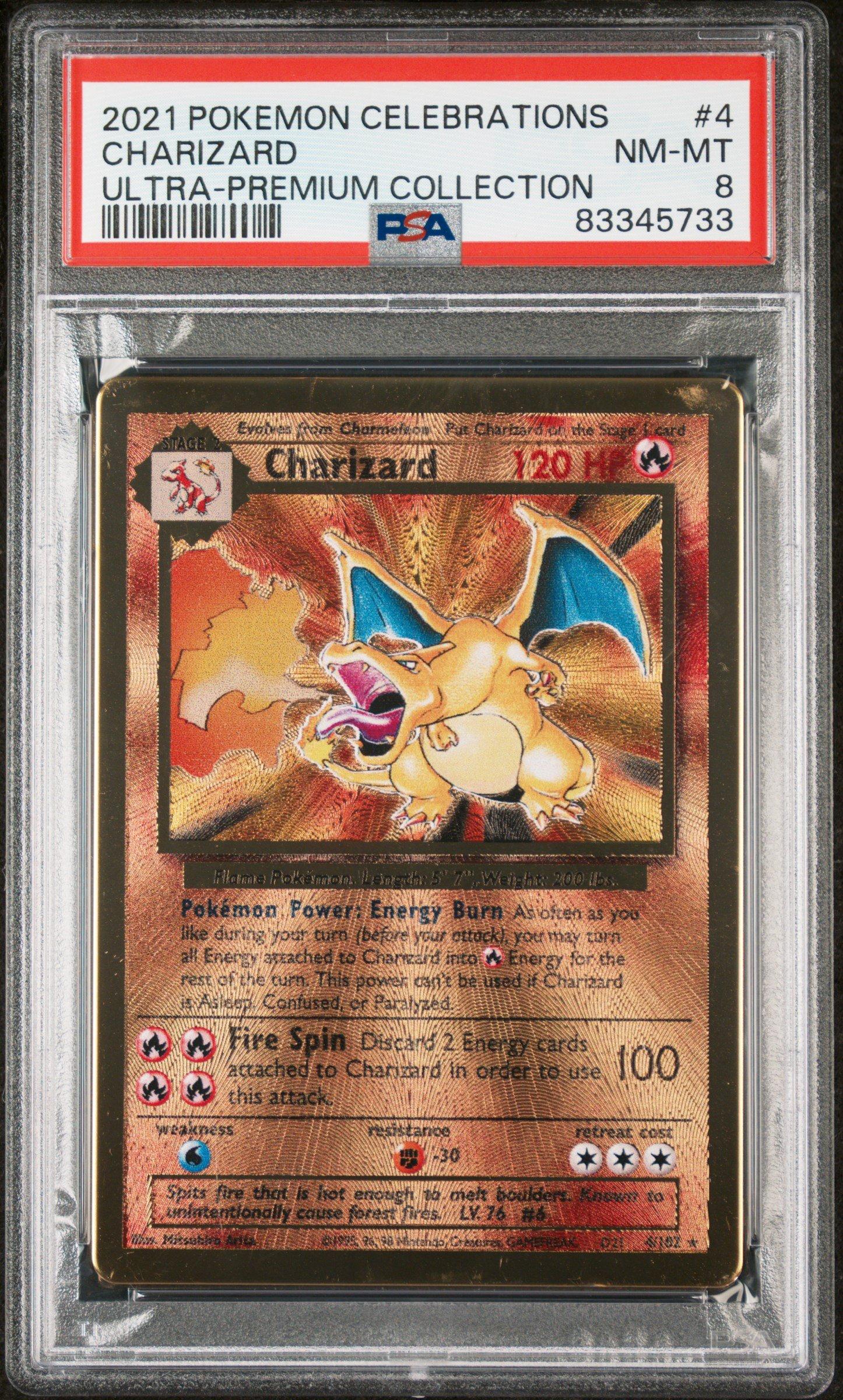 2021 Pokemon Celebrations Ultra-premium Collection 4 Charizard PSA 8 ...