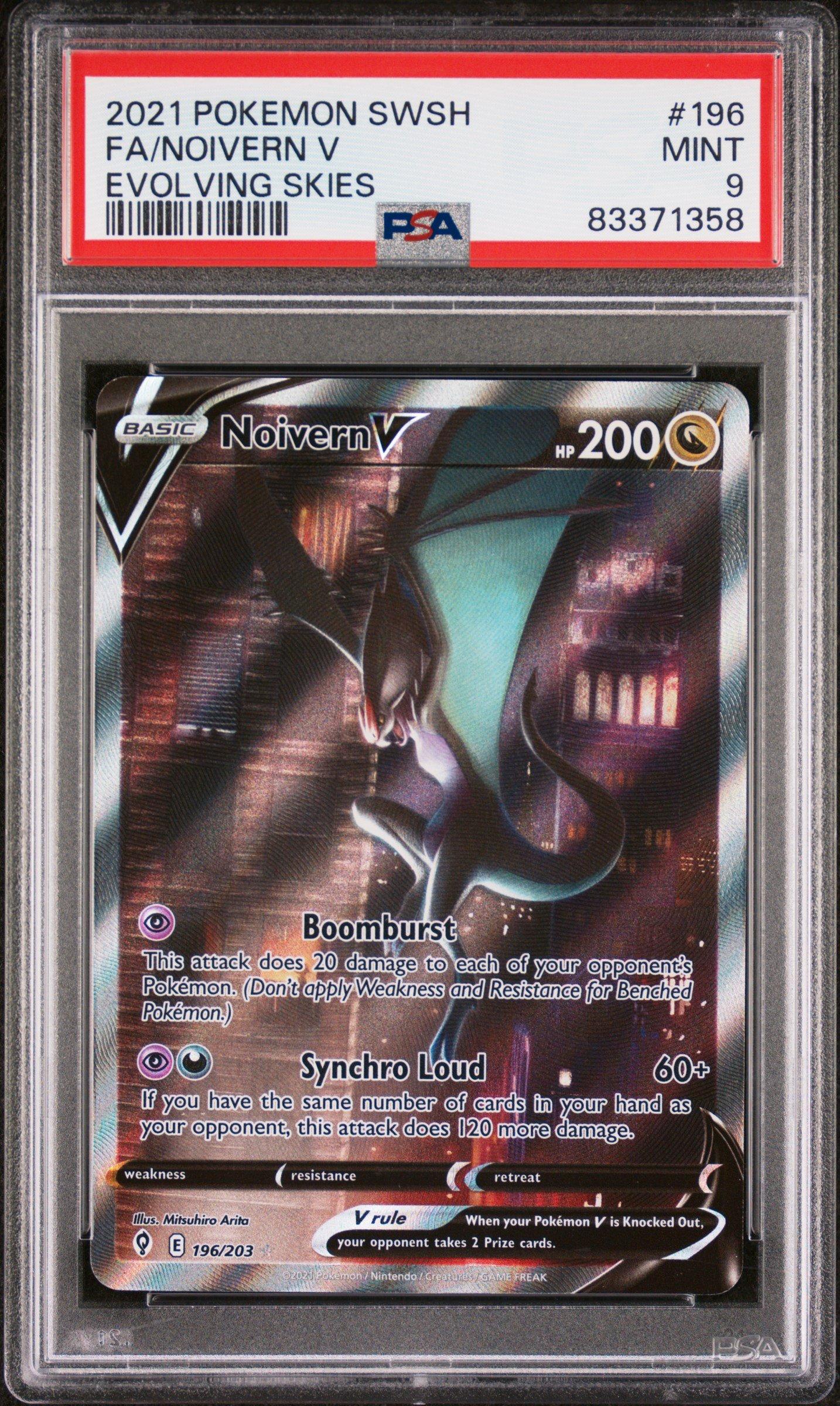 2021 Pokemon Sword & Shield Evolving Skies 196 Fa/noivern V PSA 9 ...