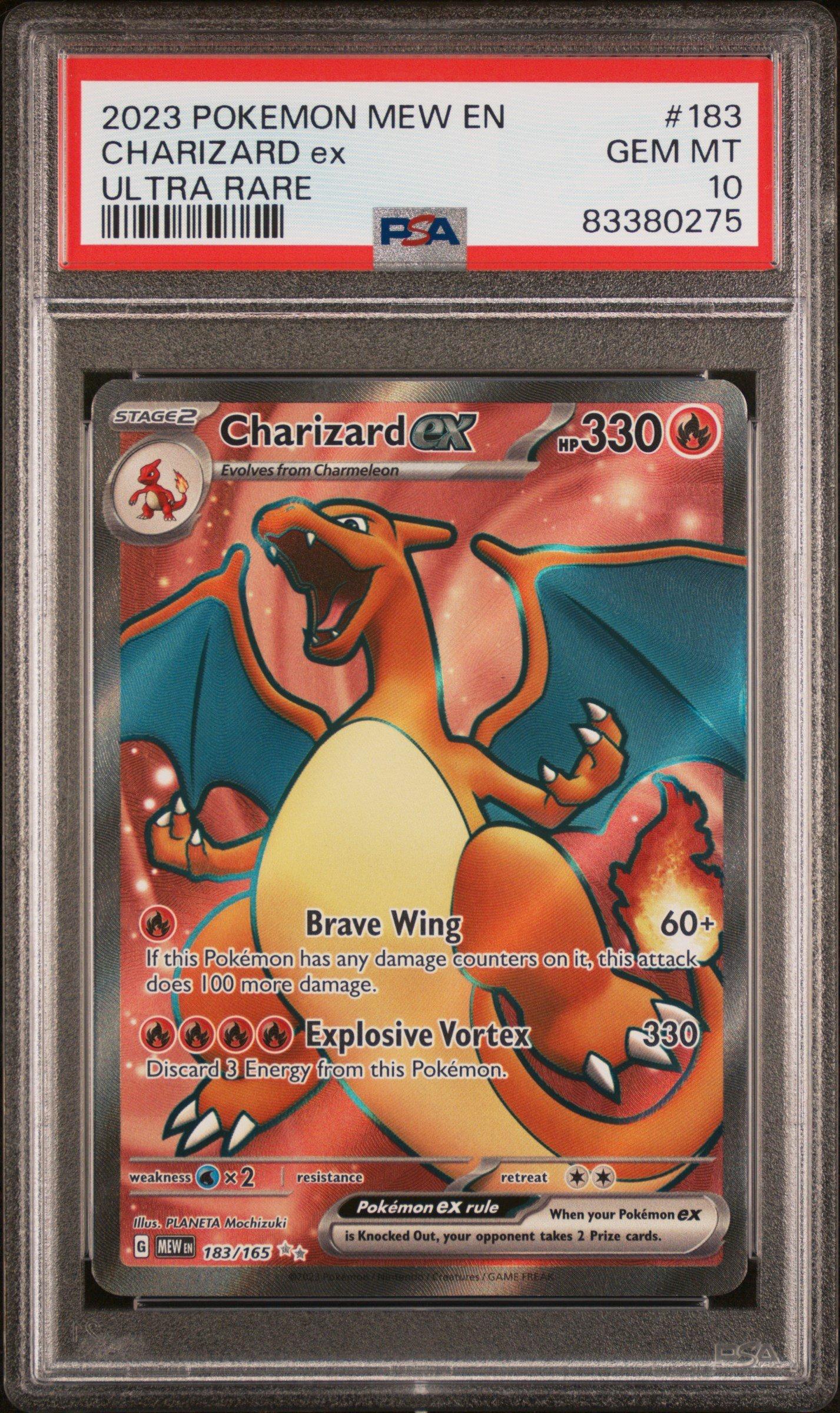 2023 Pokemon Mew En-151 183 Charizard Ex Ultra Rare PSA 10 | GameStop