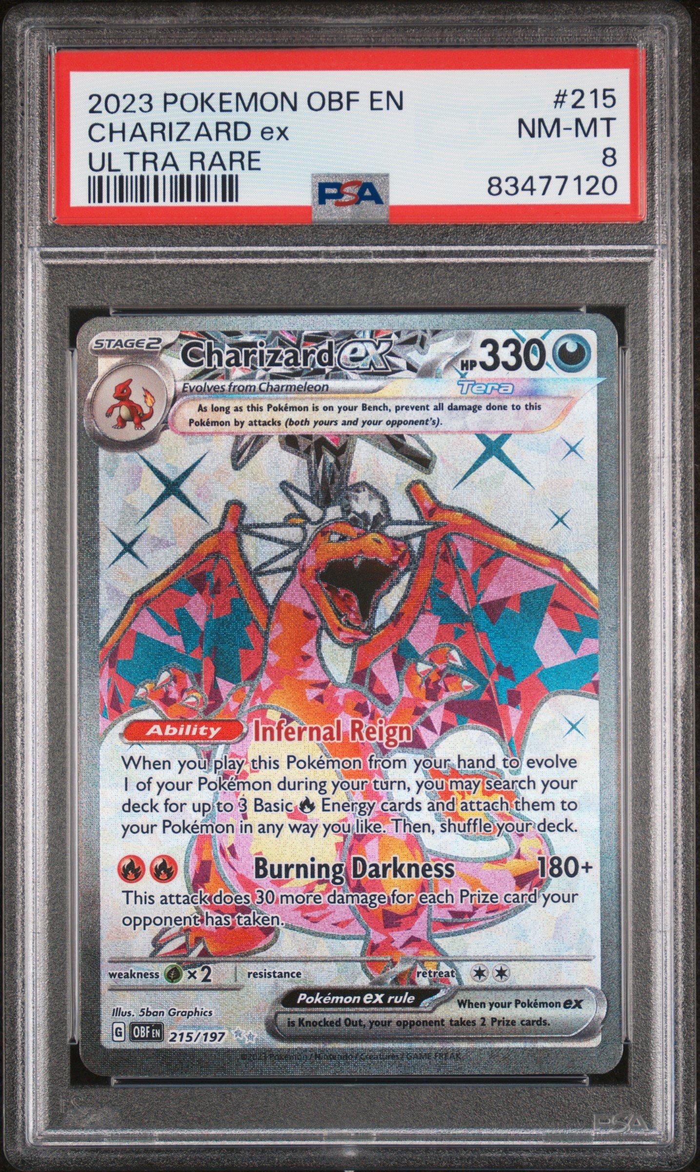 2023 Pokemon Obf En-obsidian Flames 215 Charizard Ex PSA 8 | GameStop