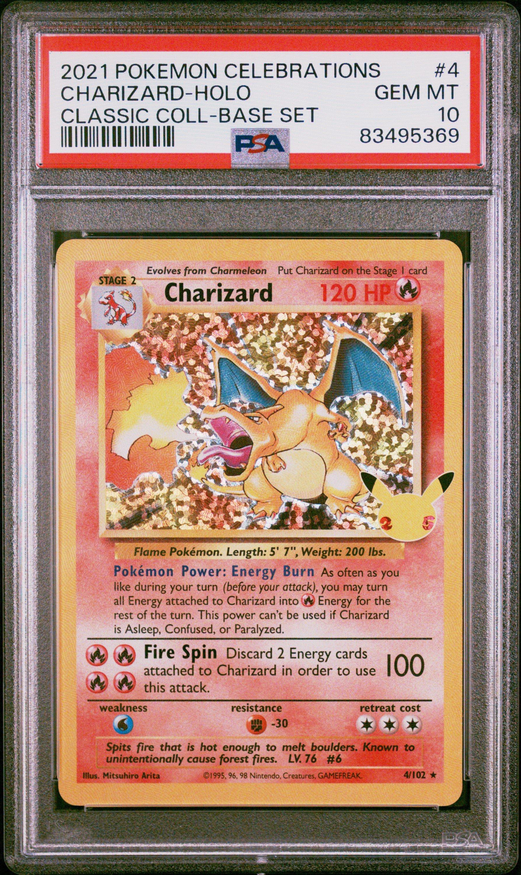 2021 Pokemon Celebrations Classic Collection 4 Charizard PSA 10 | GameStop
