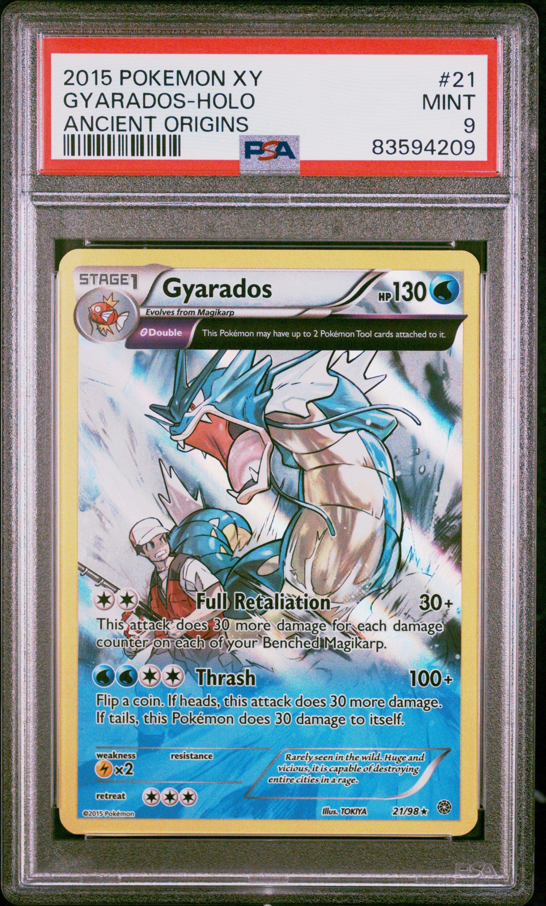 2015 Pokemon Xy Ancient Origins 21 Gyarados-holo PSA 9 | GameStop