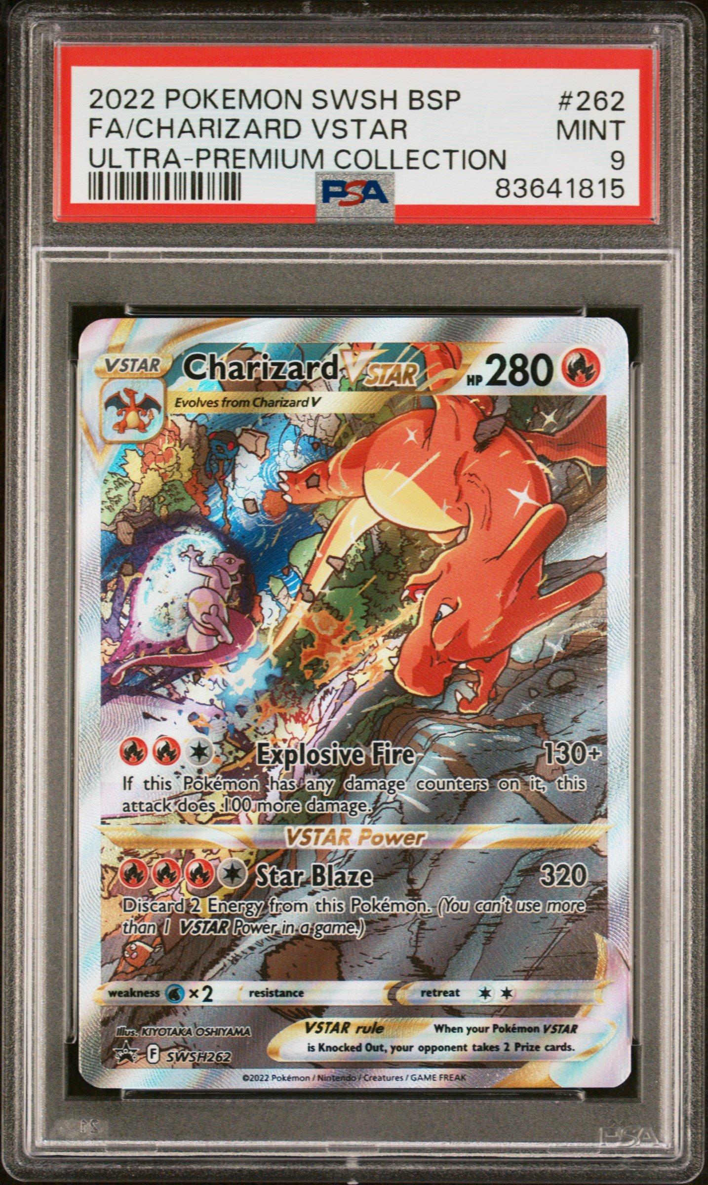 2022 Pokemon Swsh Black Star Promo 262 Full Art/charizard Vstar Sword ...
