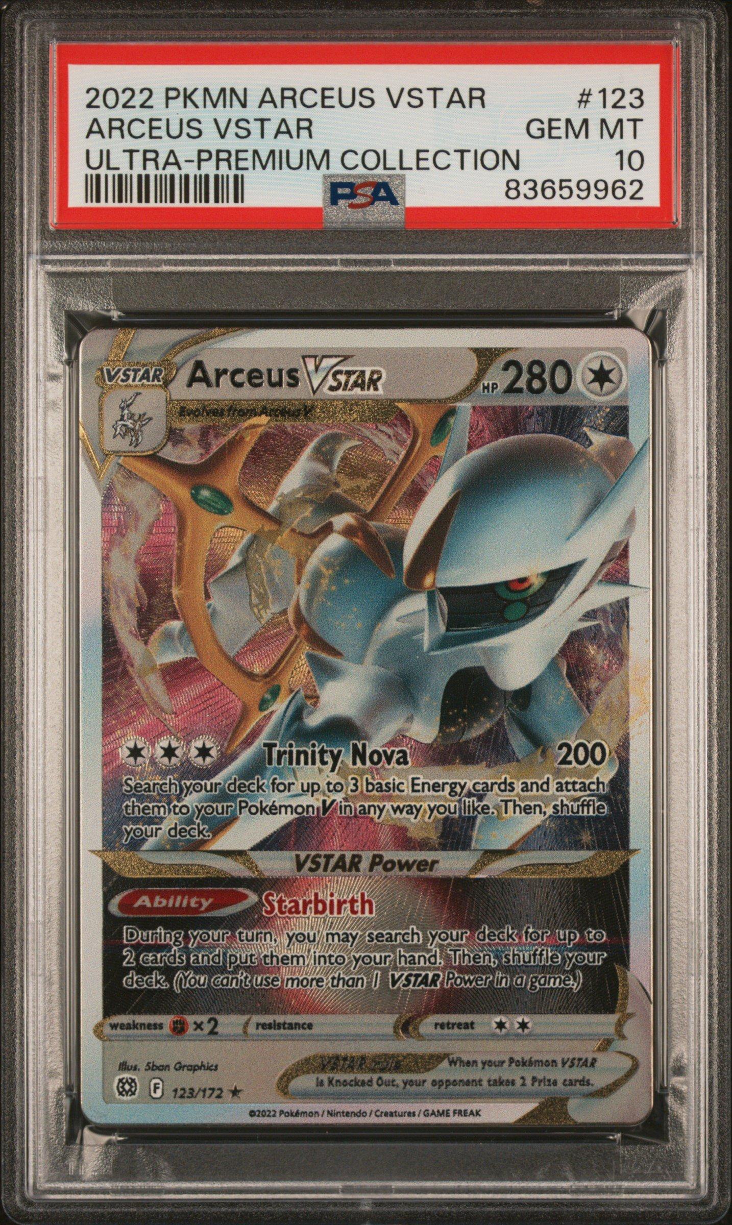 2022 Pokemon Arceus Vstar Ultra-premium Collection 123 Arceus Vstar PSA ...